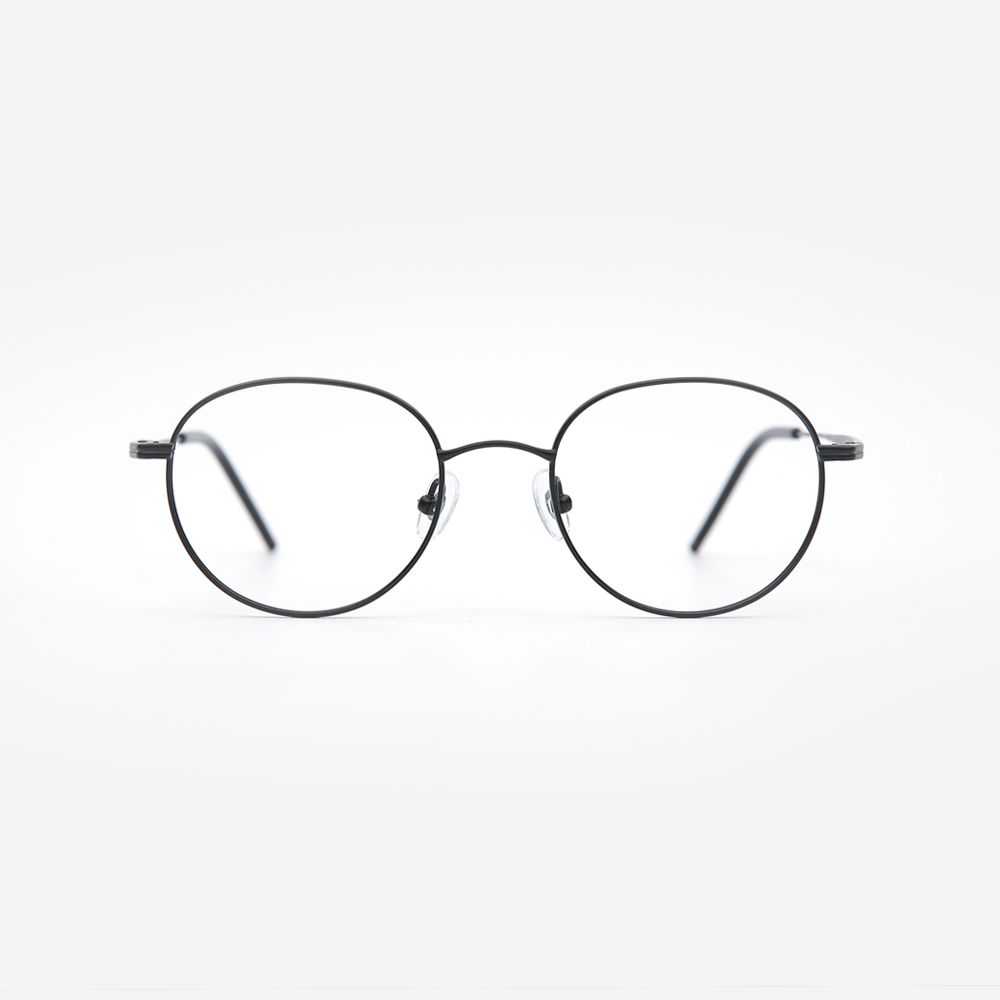 MUSINSA | KNOUUN [Know Standard] Round Titanium Glasses Frame Oracle BK