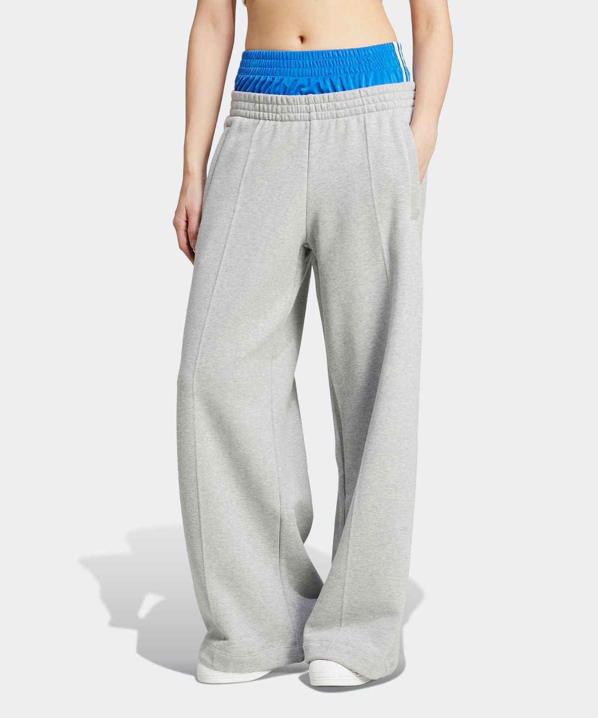 아디다스(ADIDAS) (x크세니아) 투인원 트랙 스웨트 팬츠 - 그레이:블루 / IW5670 - 사이즈 & 후기 | 무신사