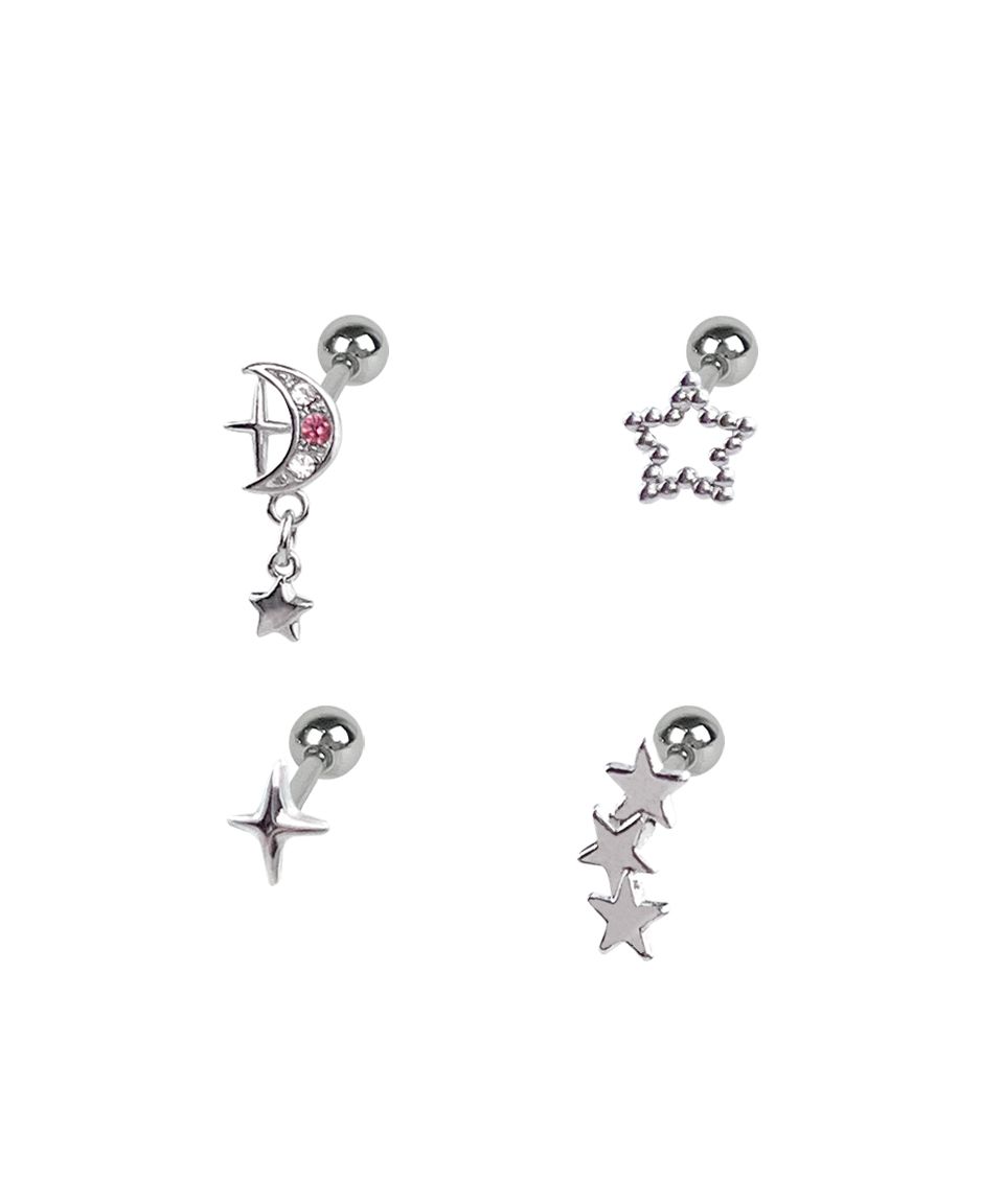 MUSINSA公式 | VVV [SET] Cubic Star Milky Way Piercing