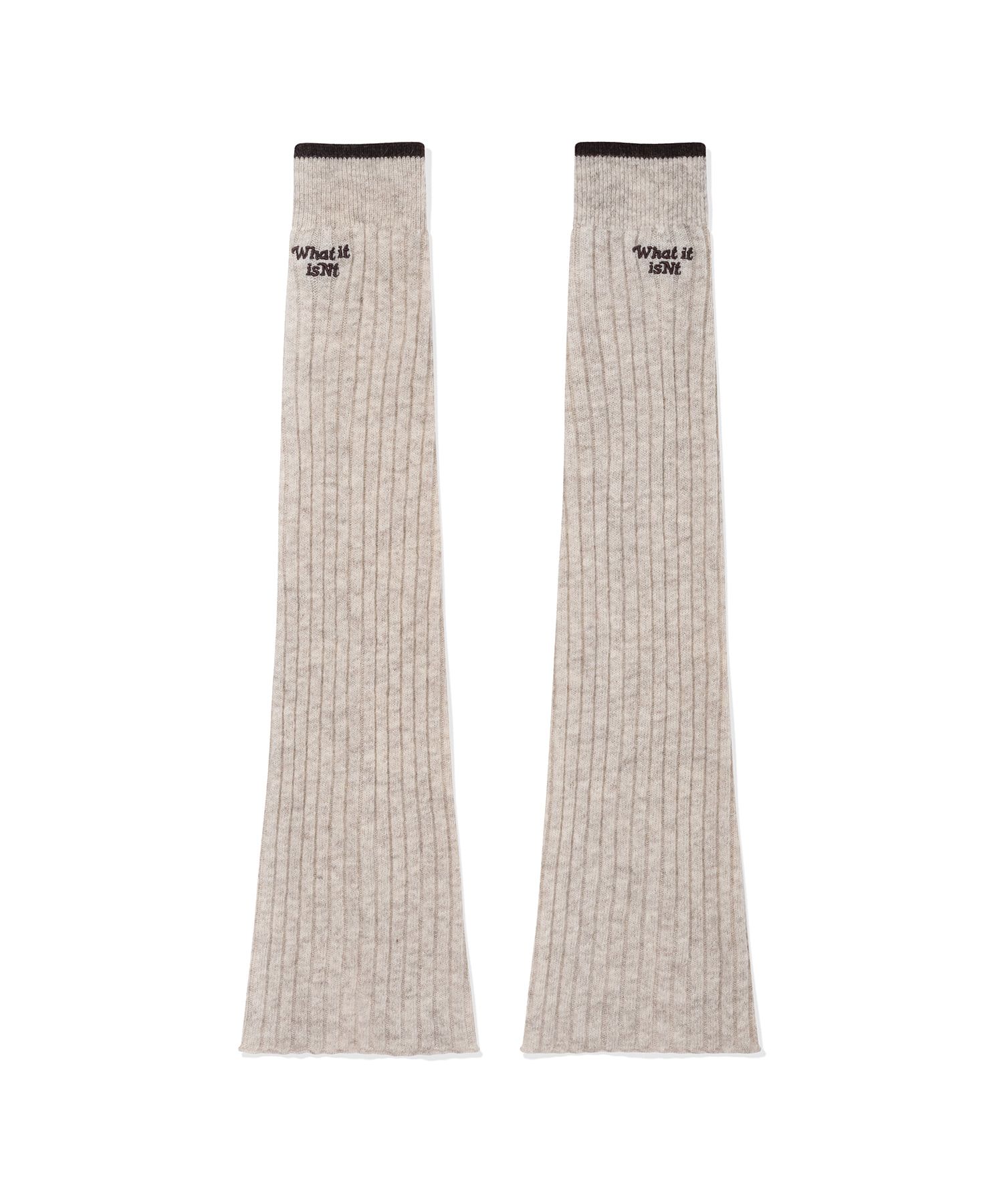 MUSINSA | WACKY WILLY Women's Knit Leg Warmers Ivory