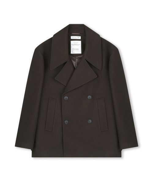 상품 스냅 모아보기 - OVERSIZED PEA COAT DARK BROWN