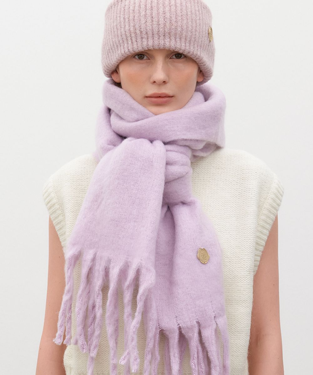 MUSINSA | HALDEN heavy vanilla muffler (M032_light purple)