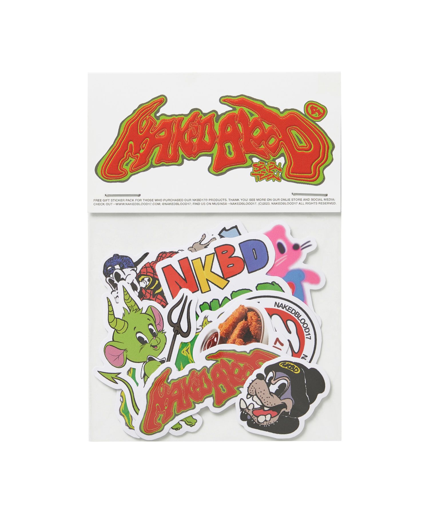 MUSINSA | NAKEDBLOOD17 NKBD ARTWORK SEASON STICKER PACK