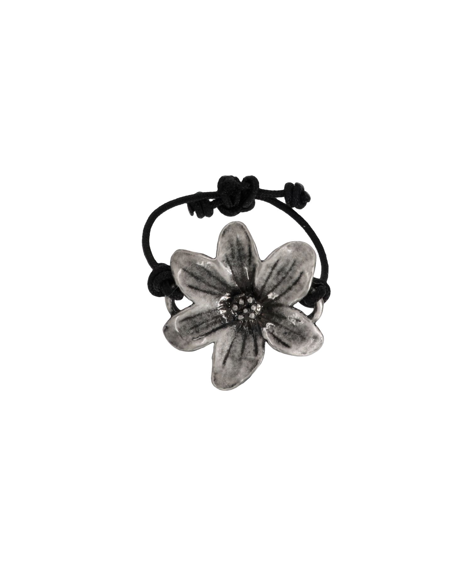 MUSINSA | NFF petal string ring-black