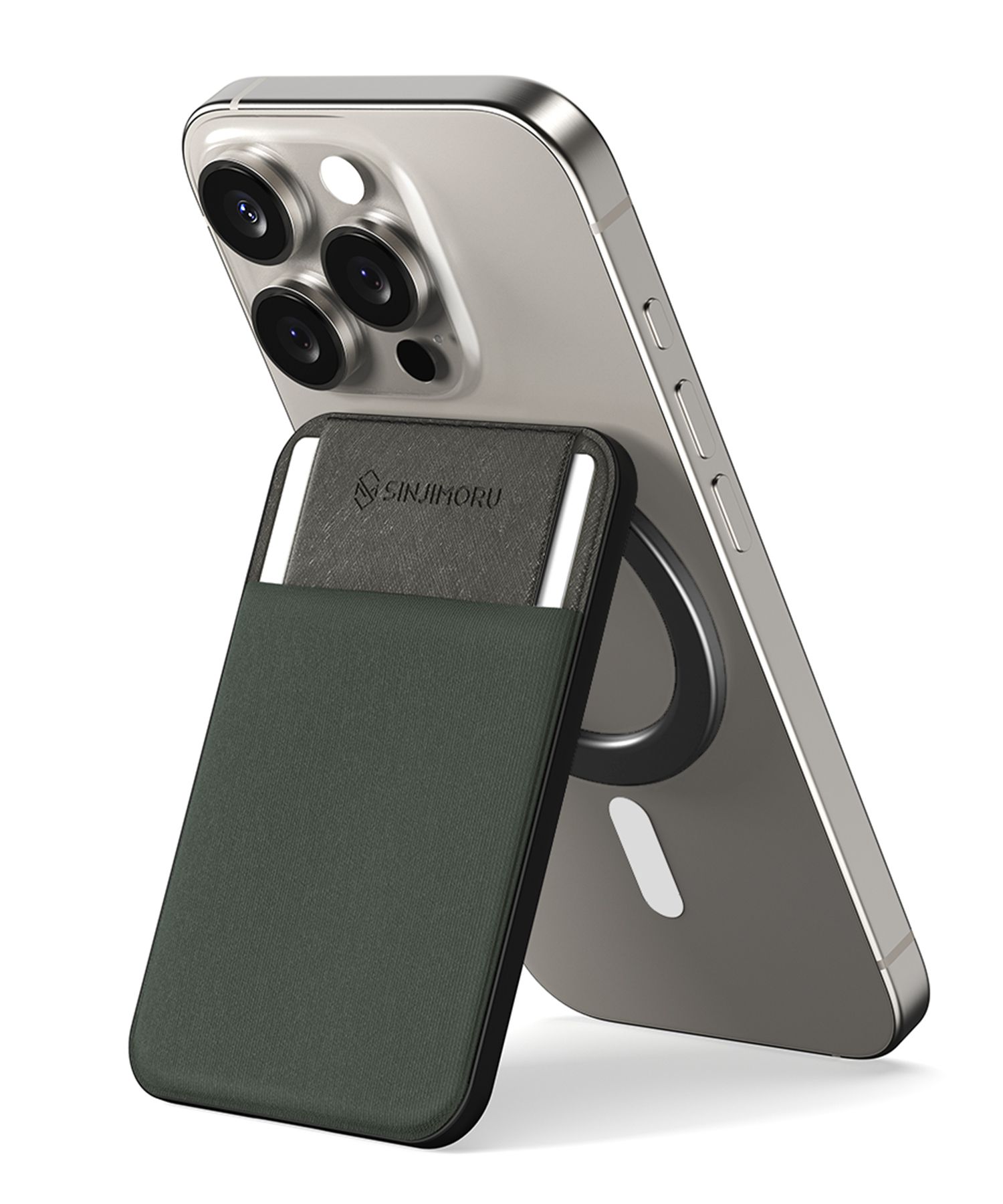 MUSINSA | SINJIMORU Reverse Hinge MagSafe M Flap Stand Card Wallet Case