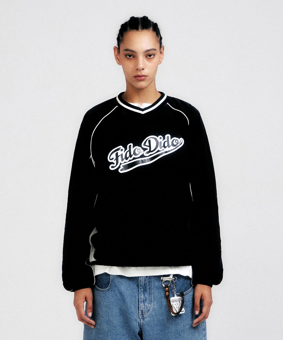 피도디도(FIDO DIDO) Fido Logo Jersey Black - 사이즈 & 후기 | 무신사