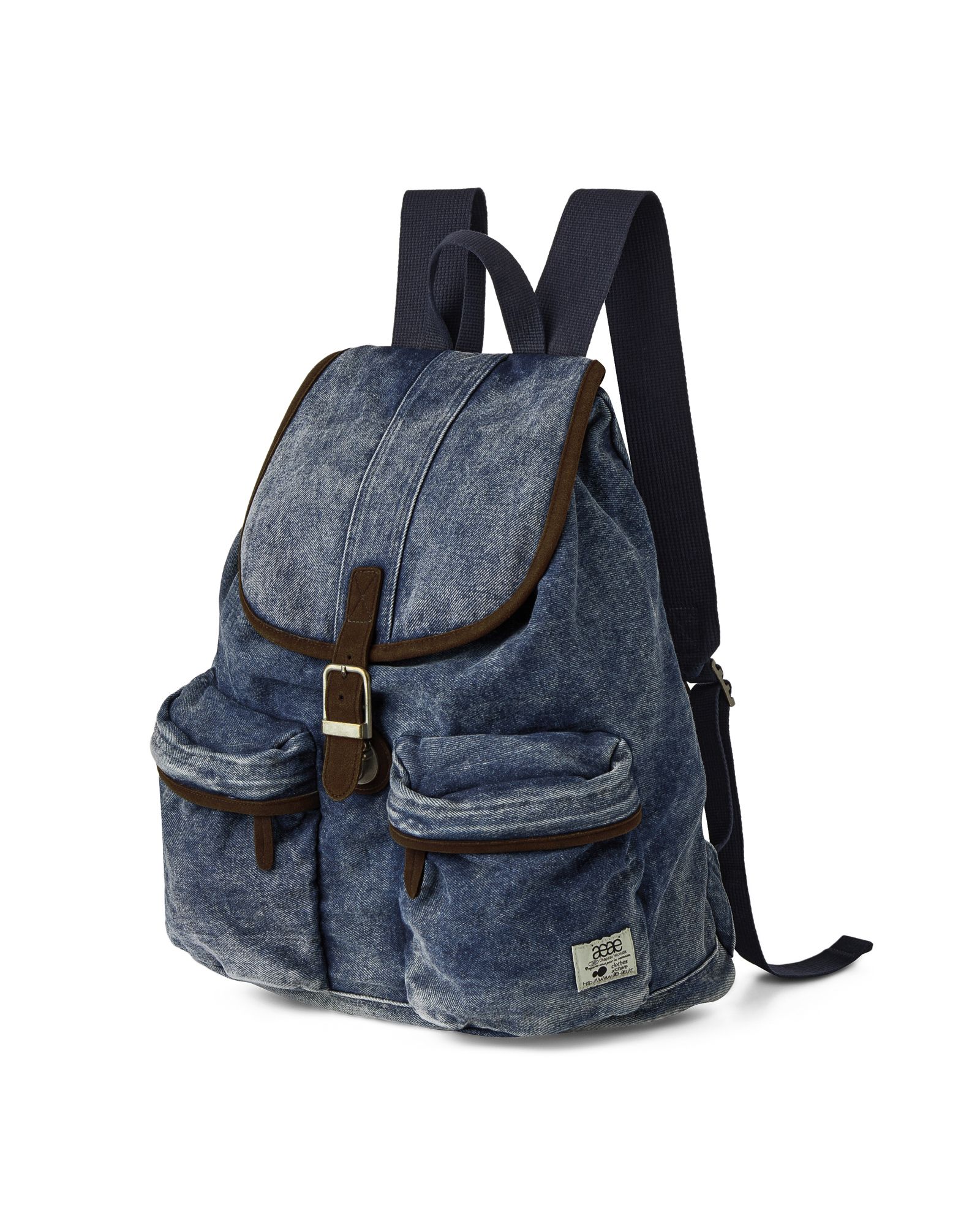 MUSINSA | AEAE OUT POCKET DENIM BACKPACK [MID BLUE]