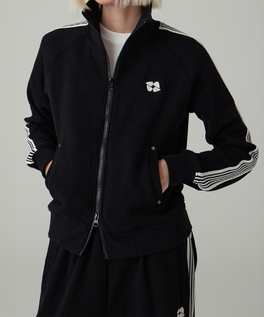 MUSINSA | URBANAGE [UNISEX] Authentic Line 2WAY Track Zip-up Jacket_Black