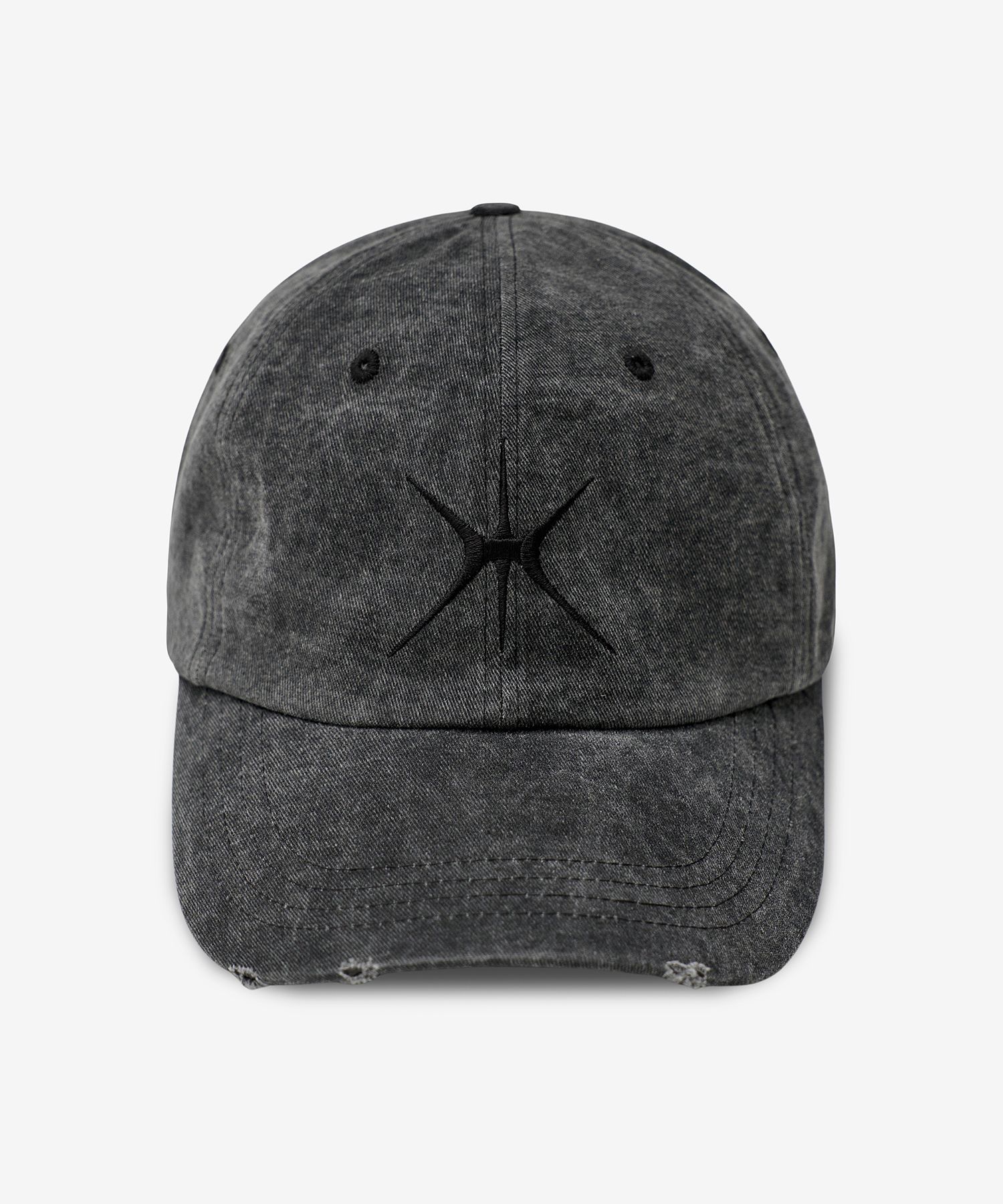 MUSINSA | YUNSE Hatch Damage Cap (Black)