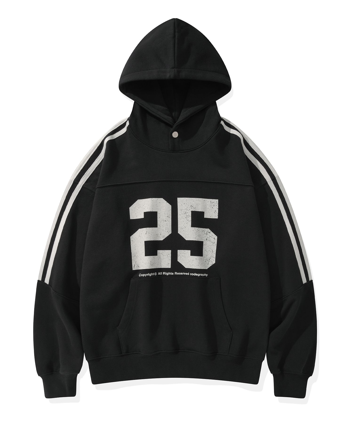 MUSINSA | Codegraphy 25 cut track hoodie_black