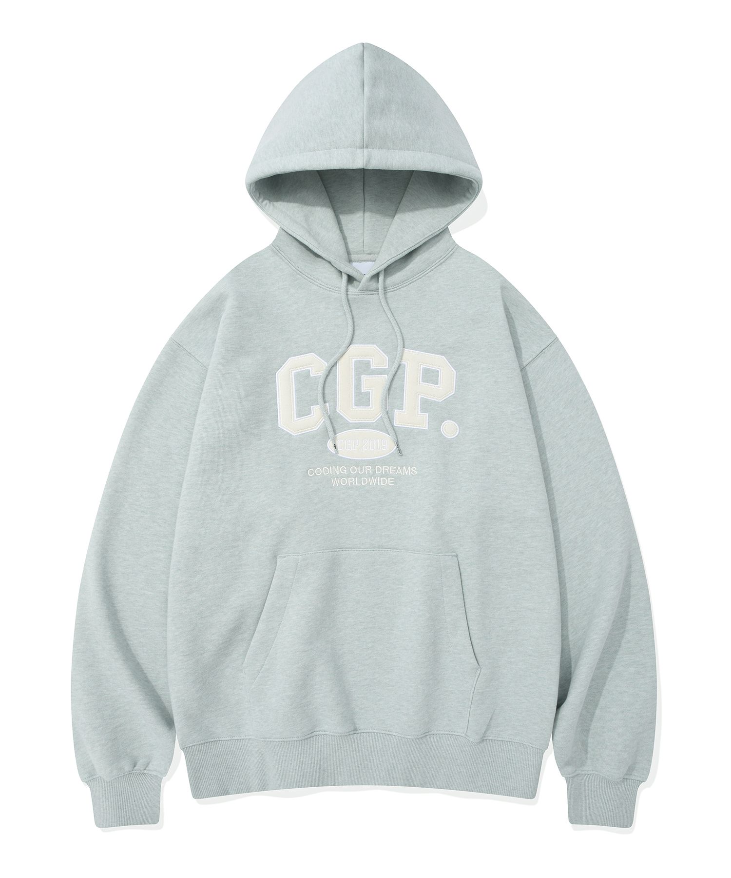 MUSINSA | Codegraphy CGP Arch Logo Hoodie_Mint