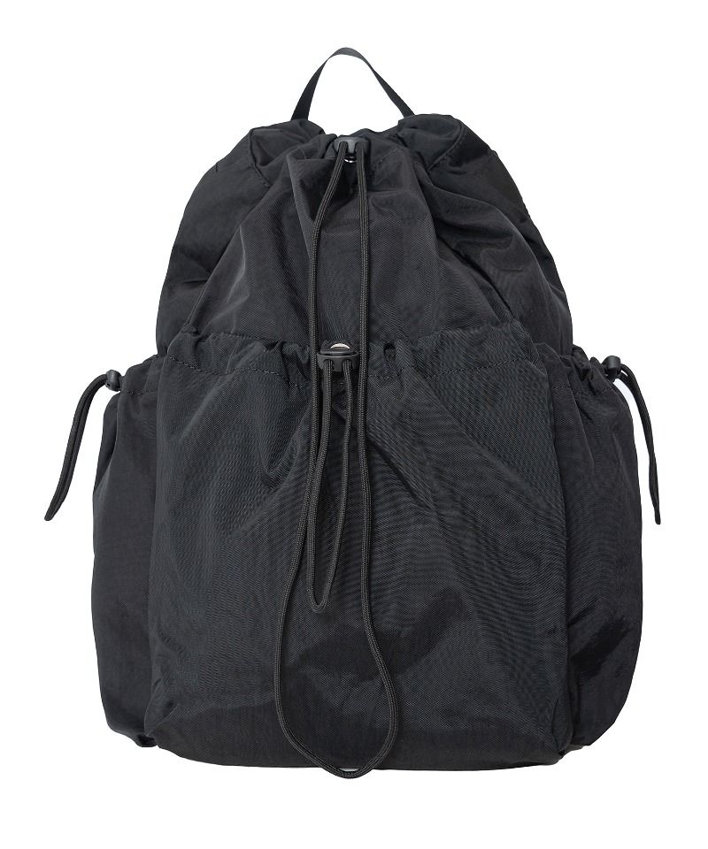 MUSINSA公式 | UNDEROFF Nylon String Backpack Black