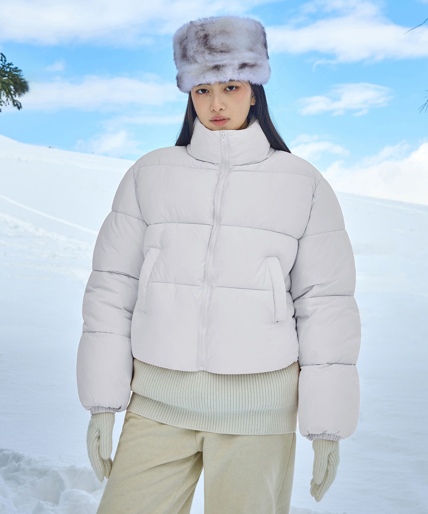 MUSINSA | MINIMALPROJECT Minimal Glossy Crop Puffer Short Padding ...