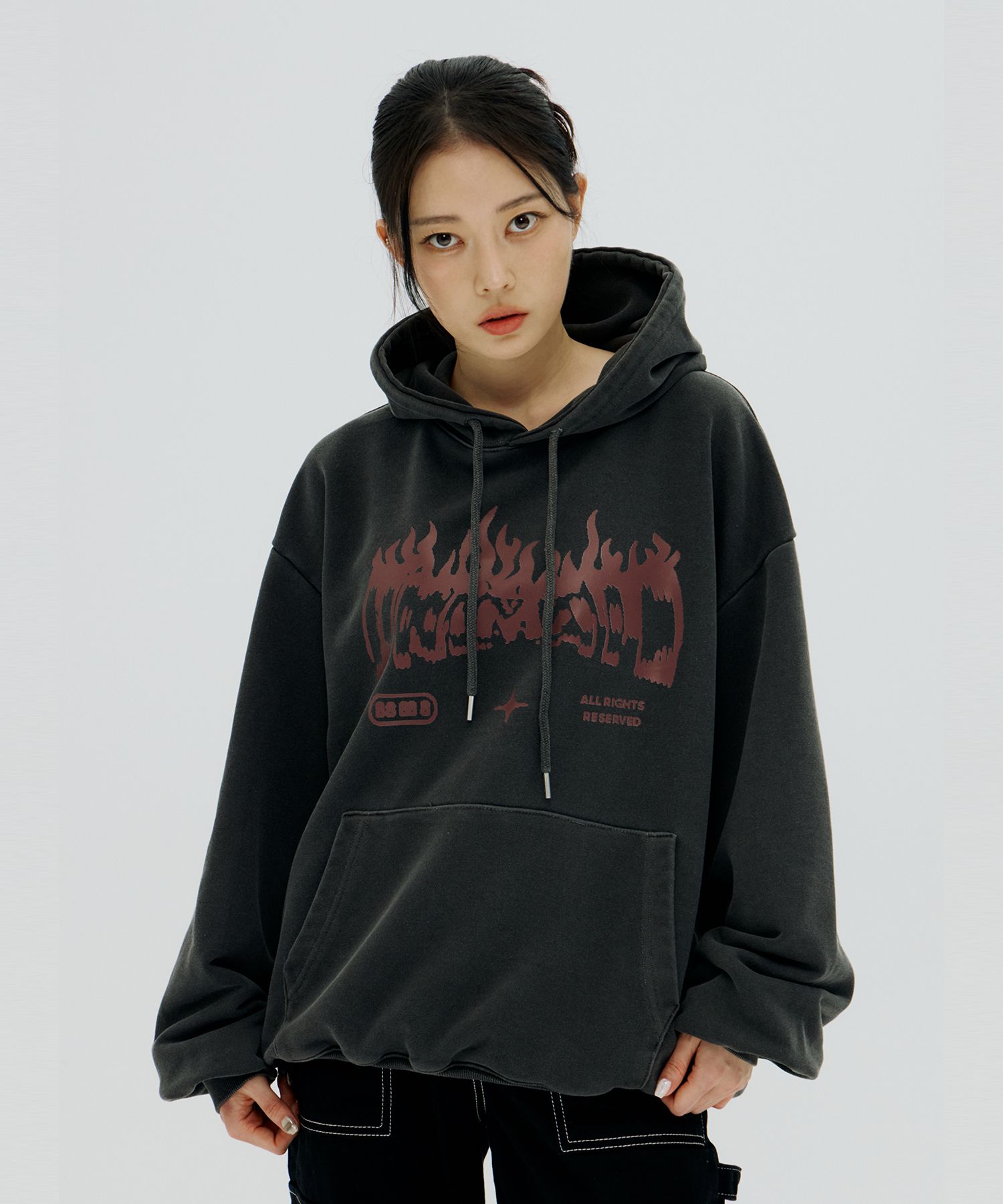 MUSINSA公式 | PRIMATE PYRO PIGMENT OVERFIT HOODIE 4 COLORS