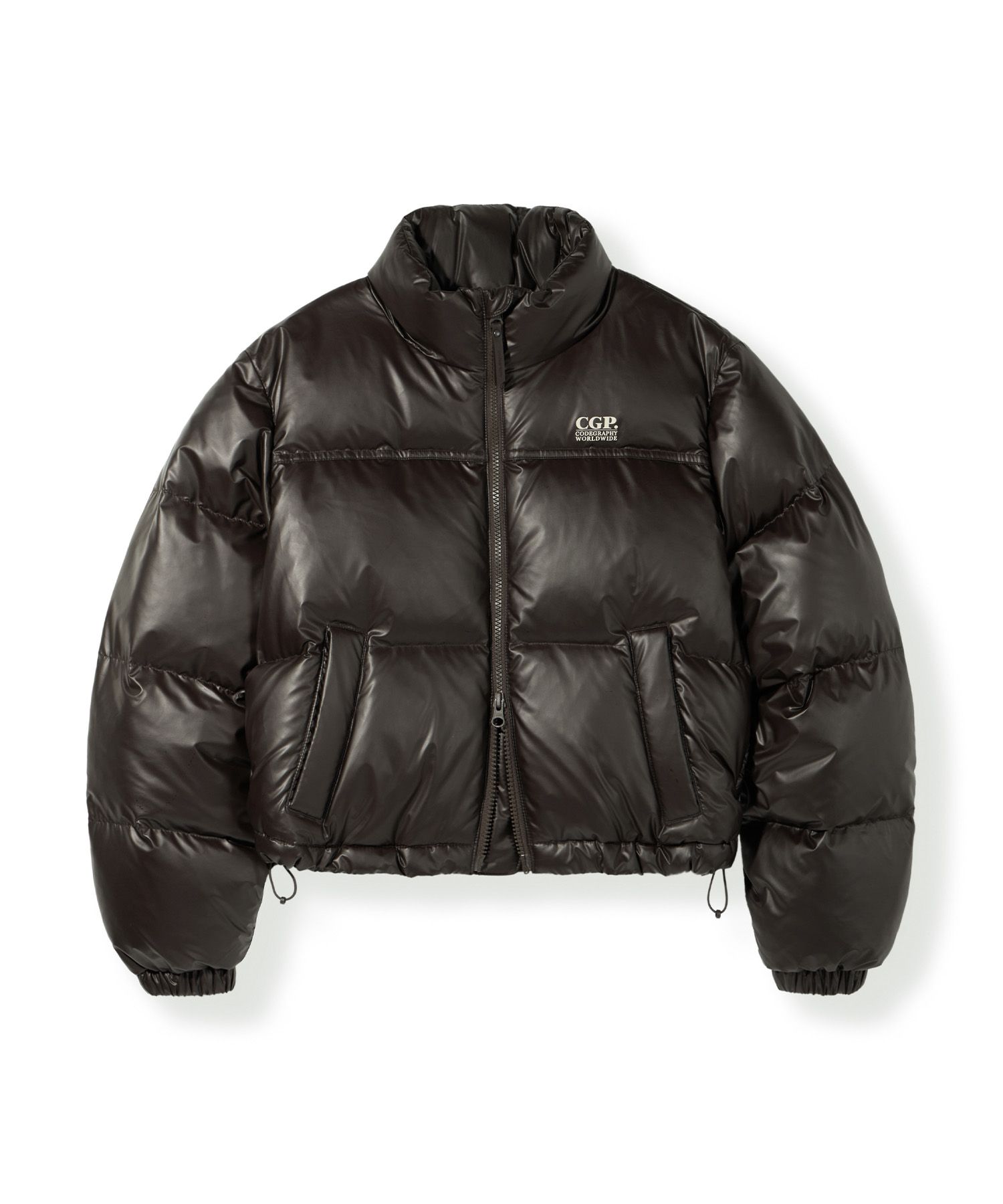 MUSINSA | Codegraphy [24 years Ver.] (Women) RDS Glossy Duck Down Pupa Short Padding_Brown