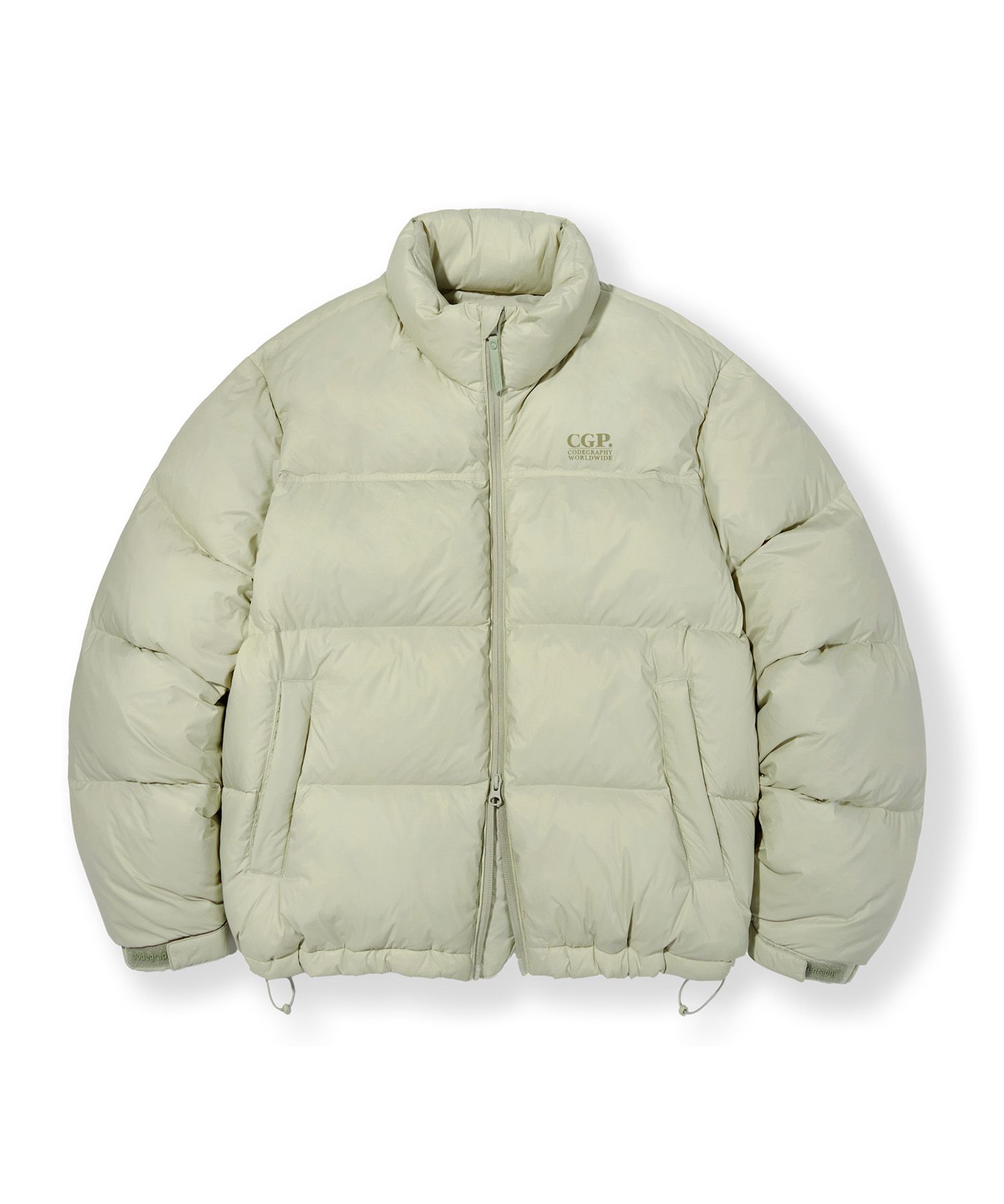 MUSINSA | Codegraphy [24 years Ver.] RDS Essential Duck Down Pupa Short Padding_Khaki