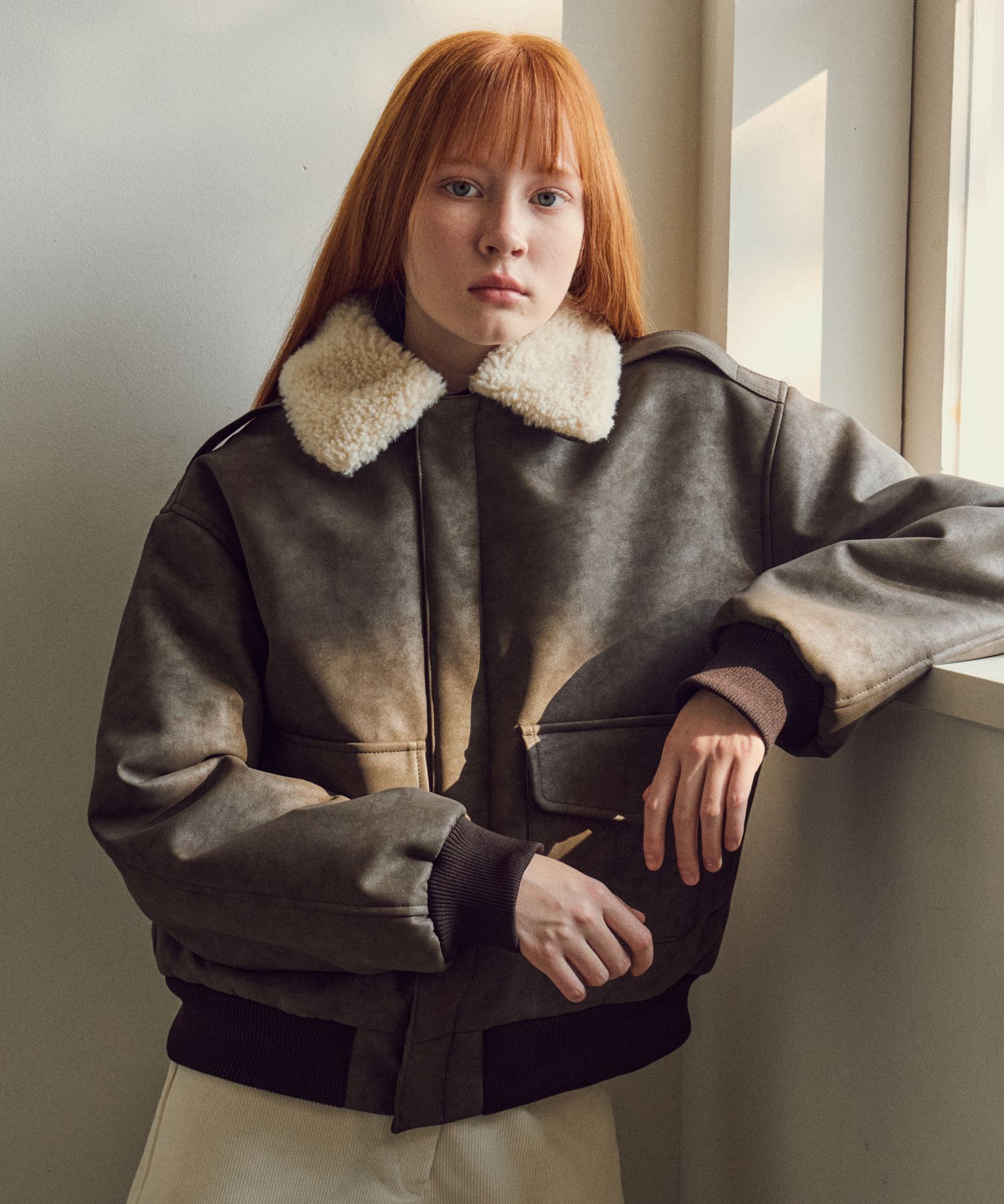 MUSINSA公式 | WEDNESDAY OASIS Shearling Winter Vegan Suede Mustang ...