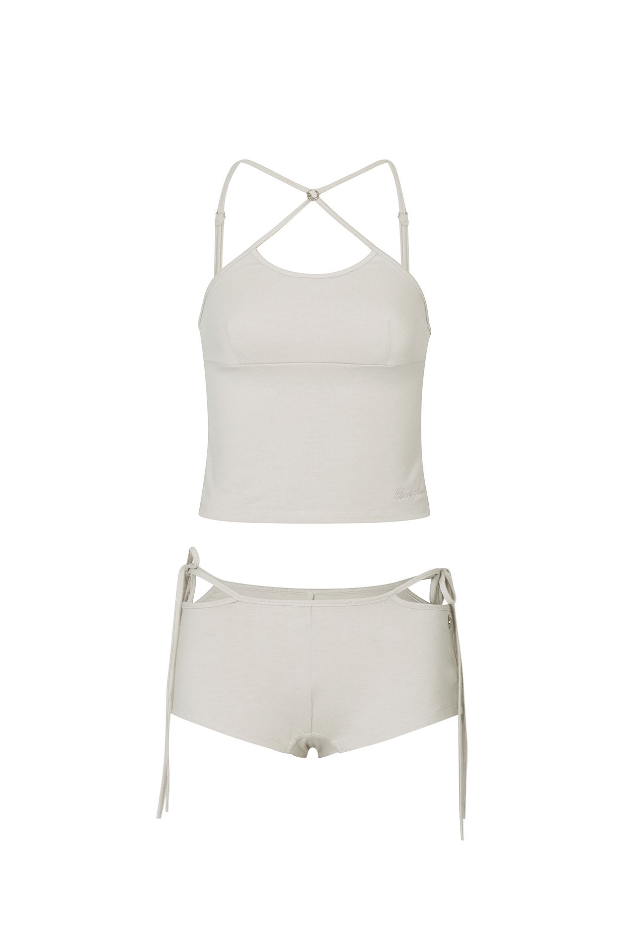 MUSINSA | PAINORPLEASURE LOWER STRING INNER SET light grey