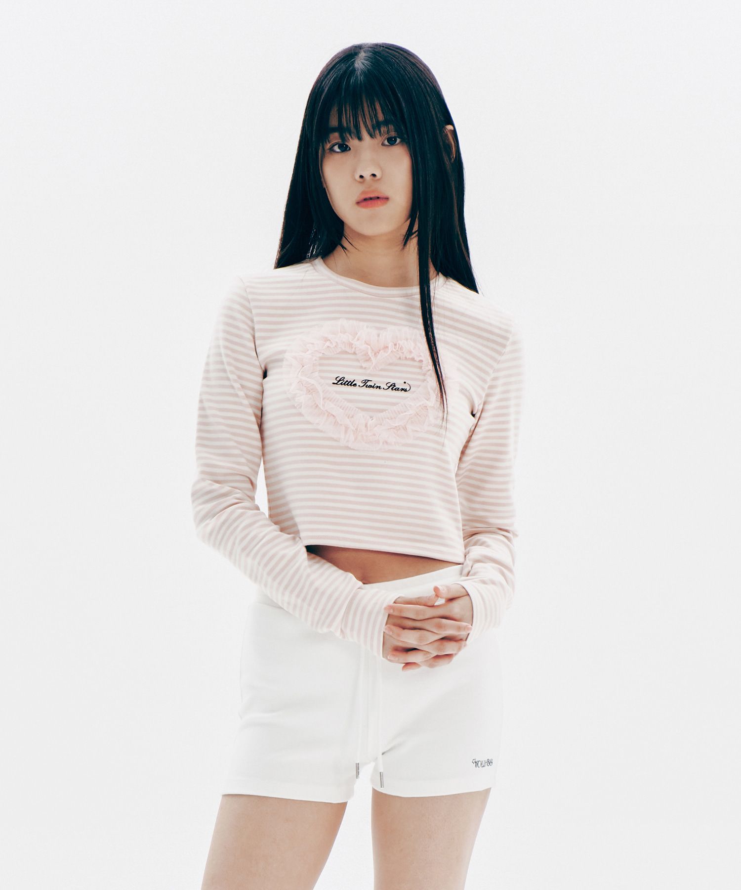 MUSINSA公式 | YOUHEE YOUHEE x LITTLE TWIN STAR STRIPE LONG SLEEVE PINK