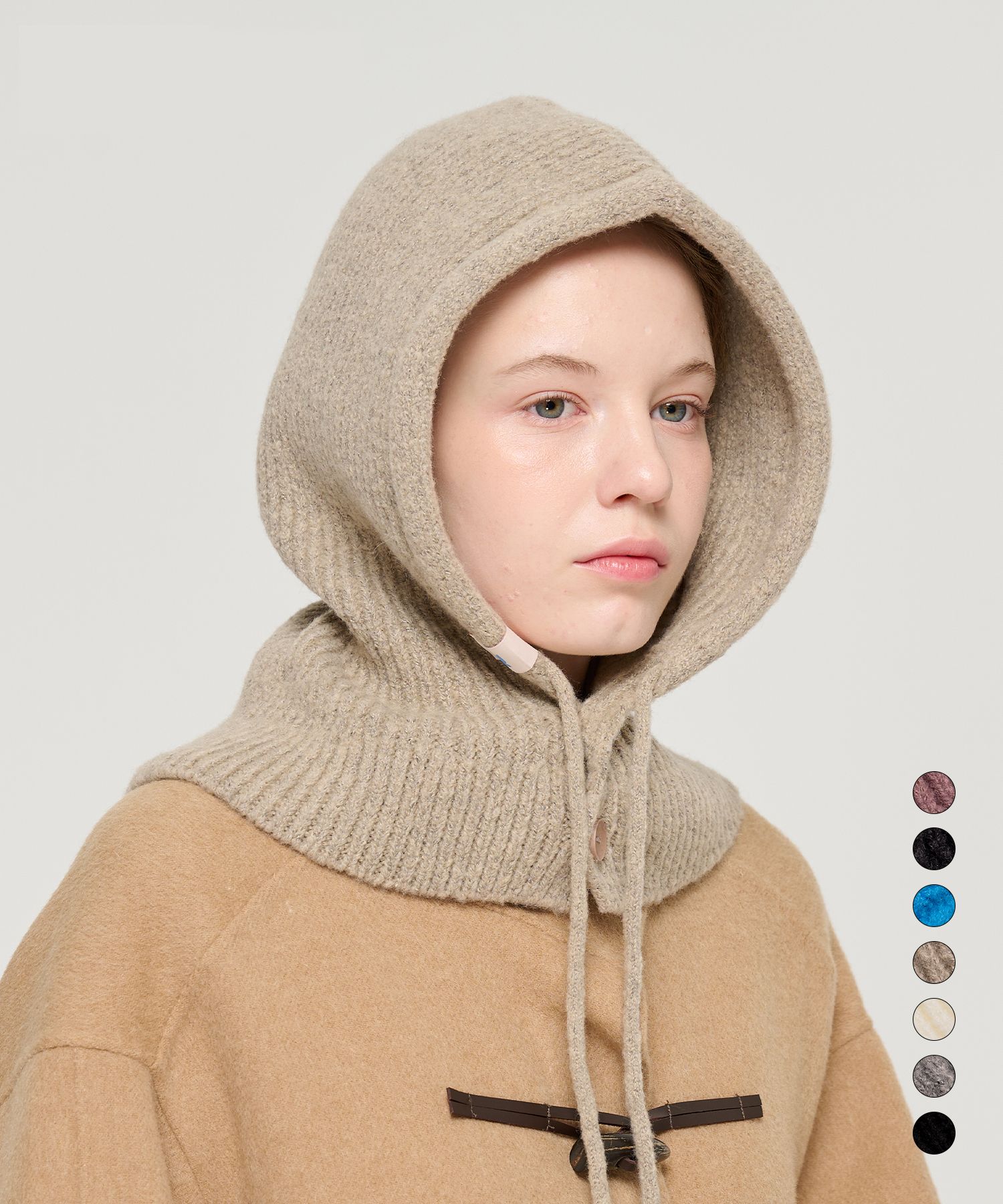 MUSINSA | ROIDESROIS Classic Button String Balaclava (7 Colors)