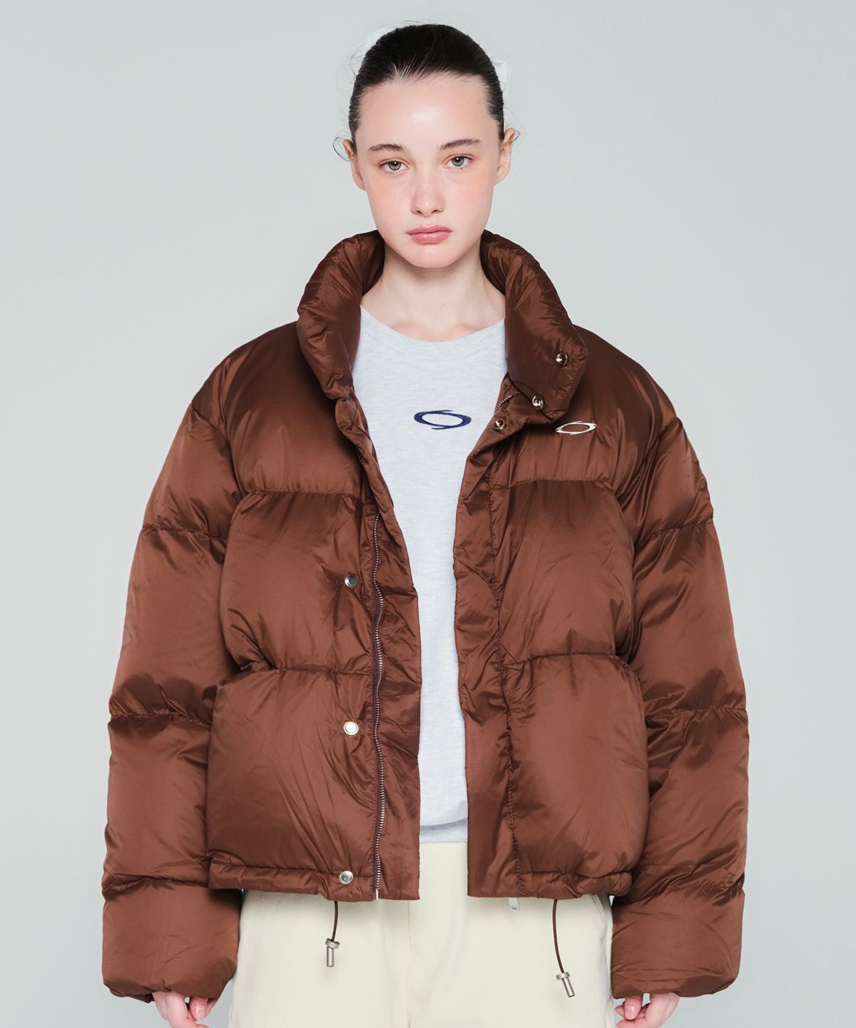 MUSINSA | NOIAGO NOI1457 Minimal Duck Down Short Padding (Brown)