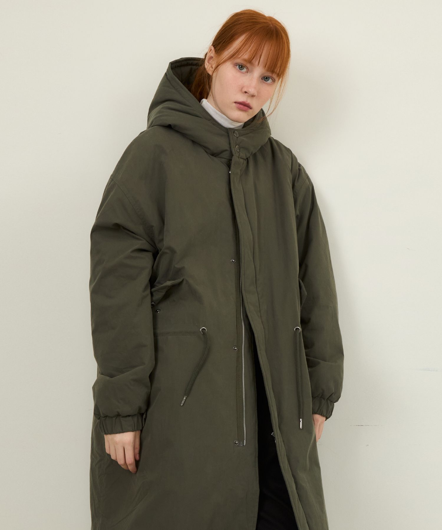 MUSINSA | WEDNESDAYOASIS FOR WOMEN W/M-65 Fishtail Hooded Padded Night ...