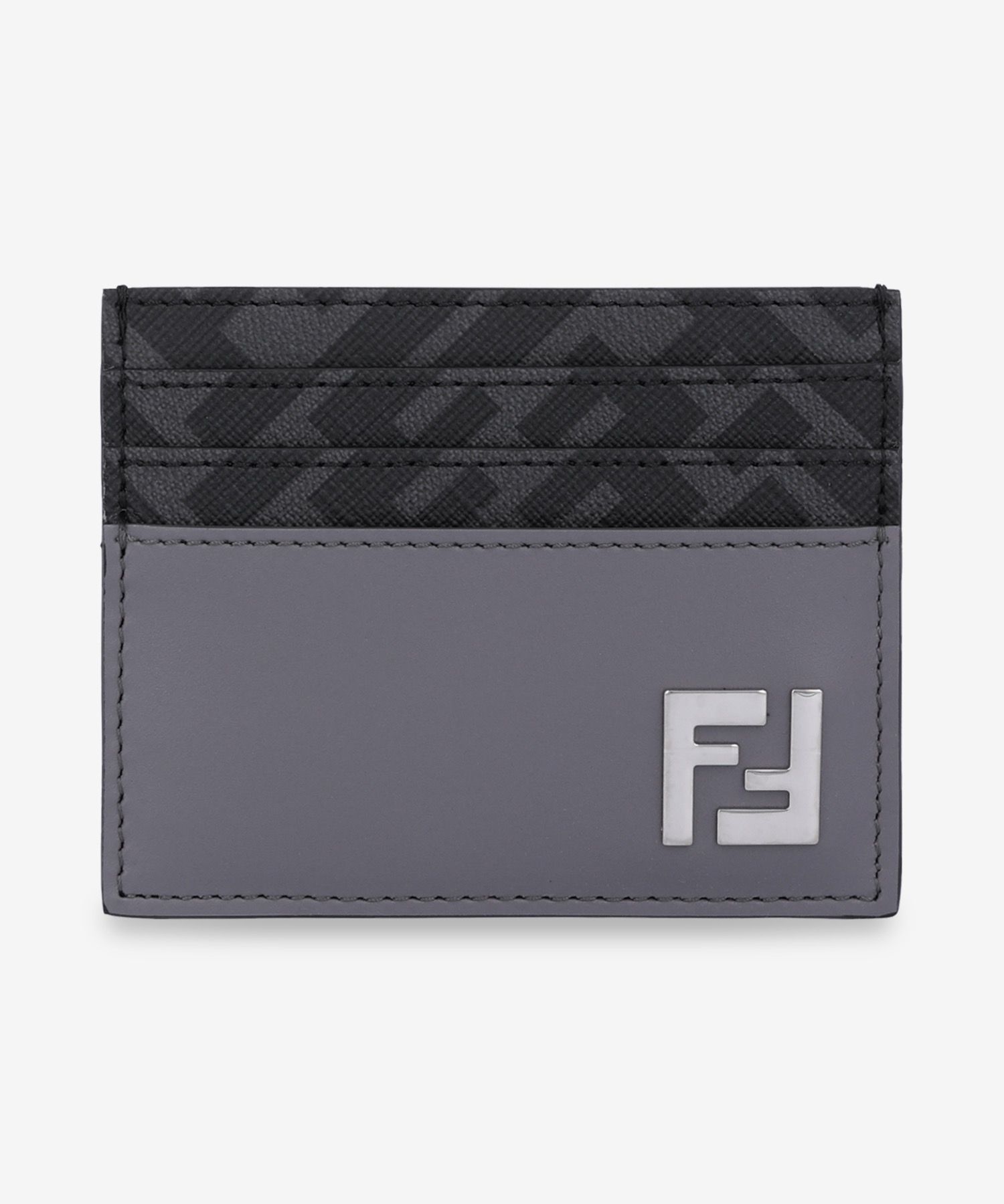 MUSINSA | FENDI FF Square Card Holder - Gray / 7M0164AFF2F07AL