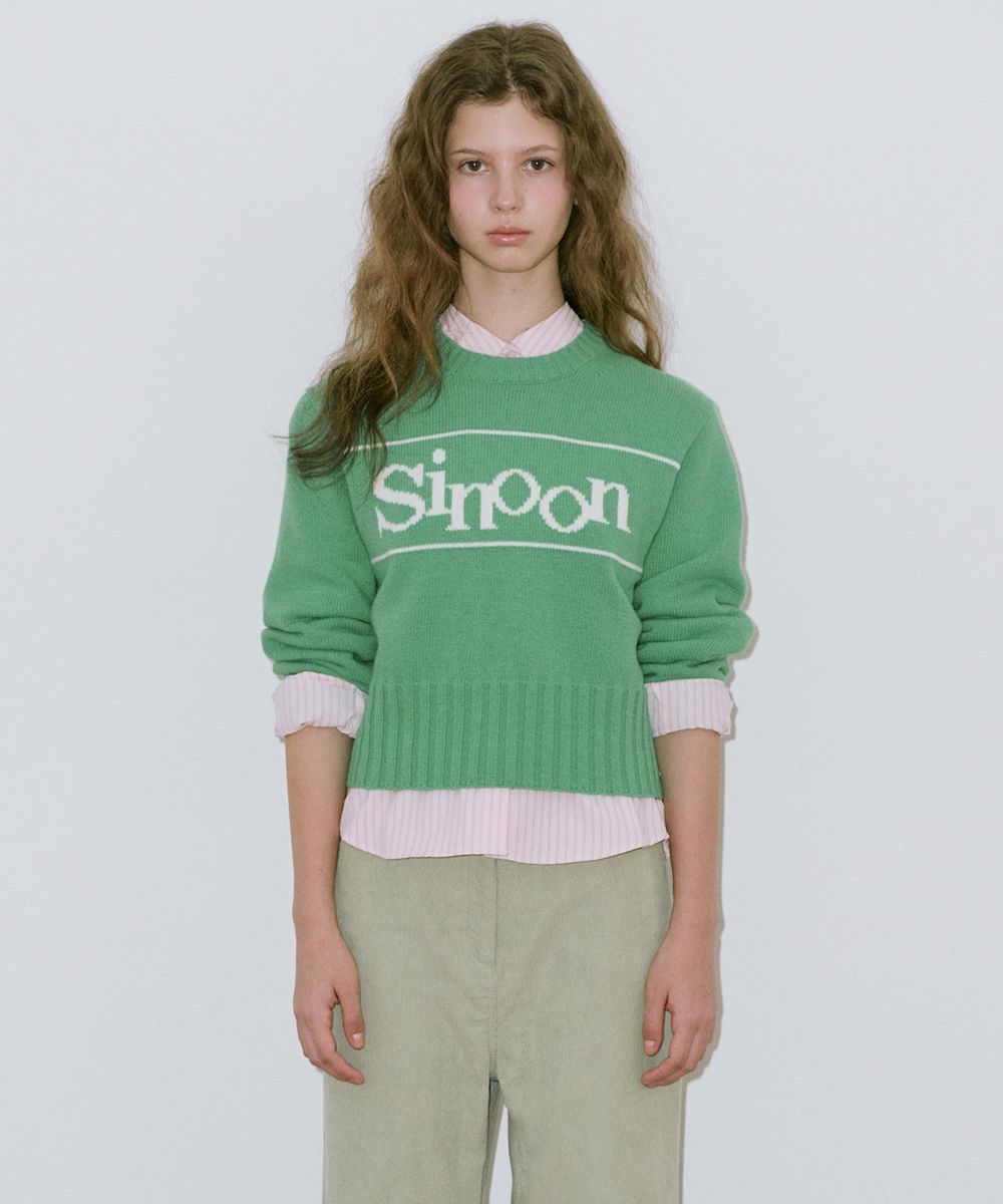 MUSINSA公式 | SINOON Sinoon Pullover Knit (Green)