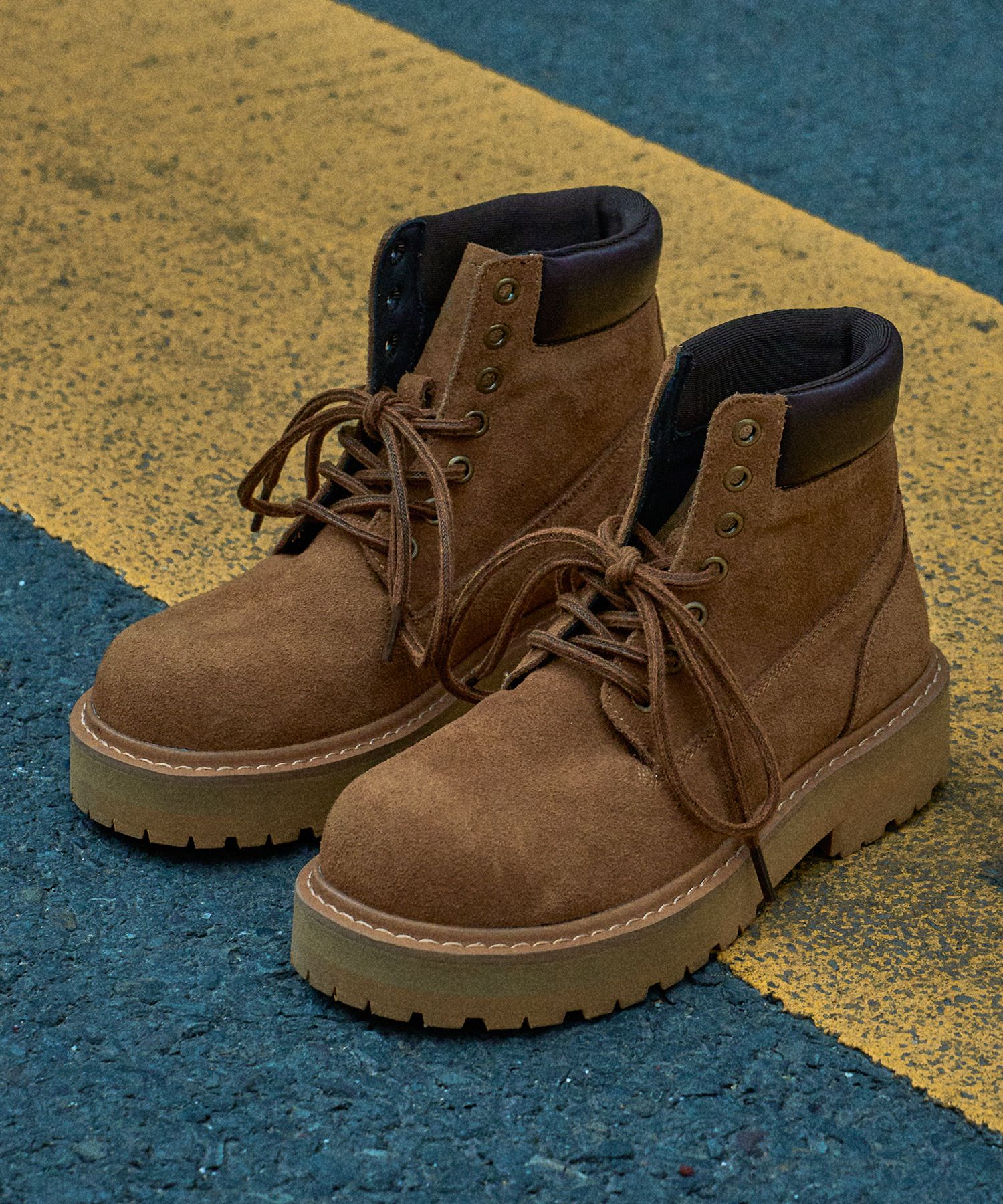 MUSINSA | WE THE ROAD WTRD5116 Cameroon Suede 7 Hole Walker Camel [230 ...