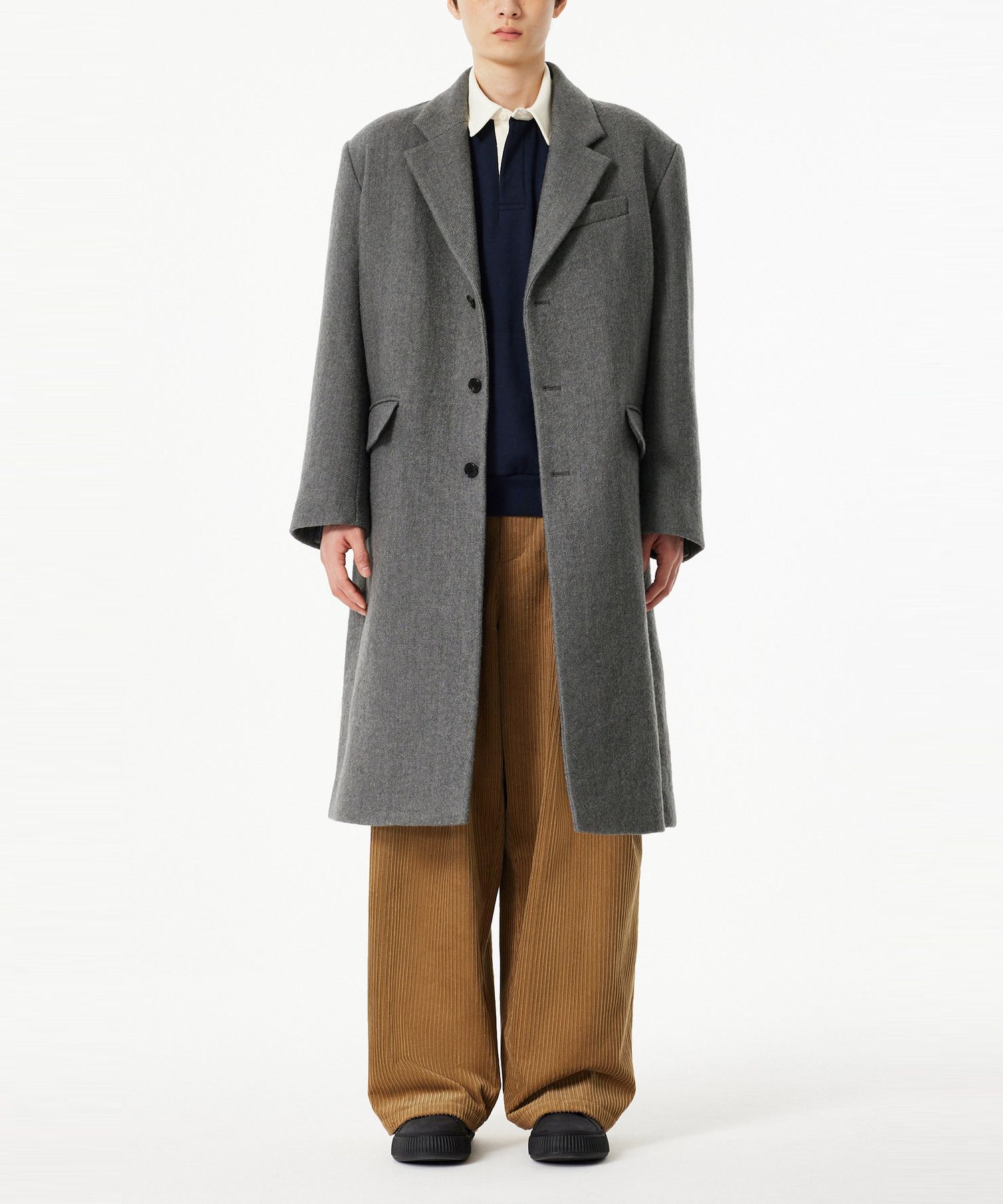 MUSINSA | STUDIO TOMBOY [MEN] Welt Pocket Single Breasted Coat _Gray ...