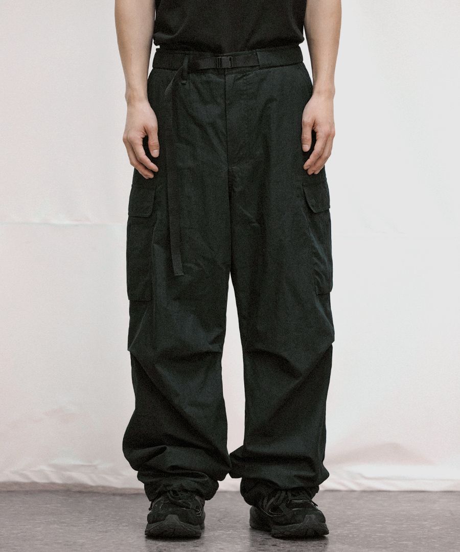 MUSINSA | ASP [Gimmo] Warm-up wide cargo pants 3col