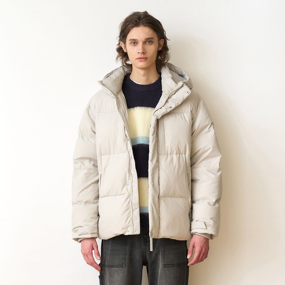 MUSINSA | HANGTEN Men's Duck Down High Neck Puffer Padding_101 (10490 ...