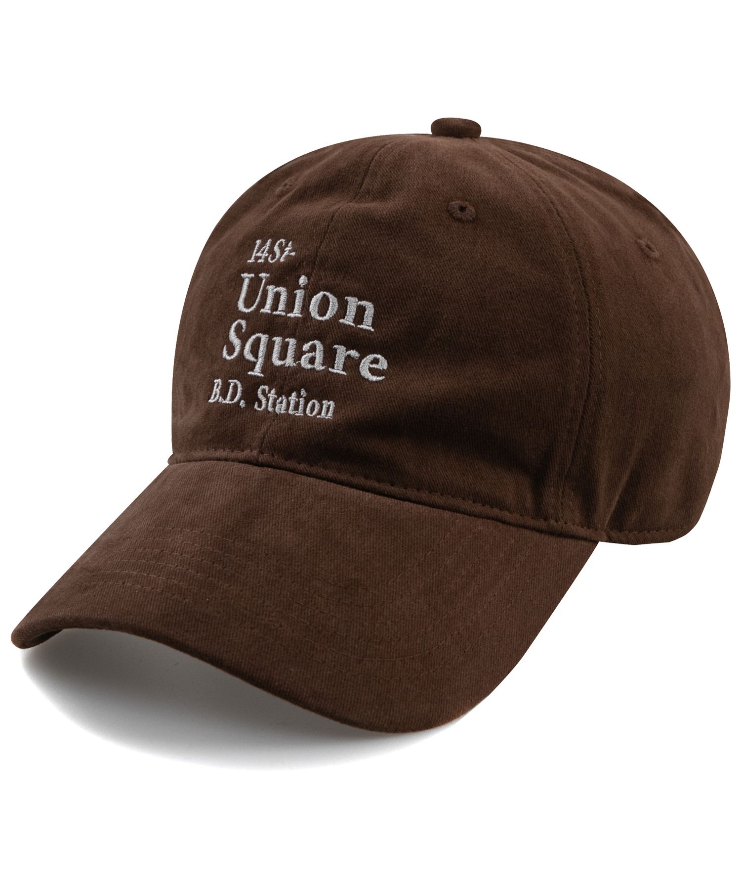 MUSINSA | WICK Union Square Cotton Peach ballcap-brown