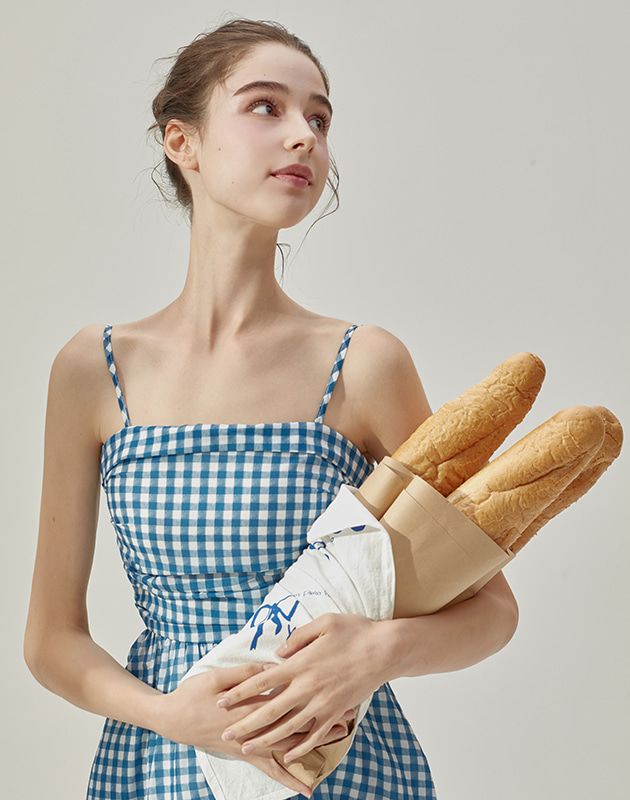 MUSINSA公式 | VIKINI VENDER Tita Check Long One Piece