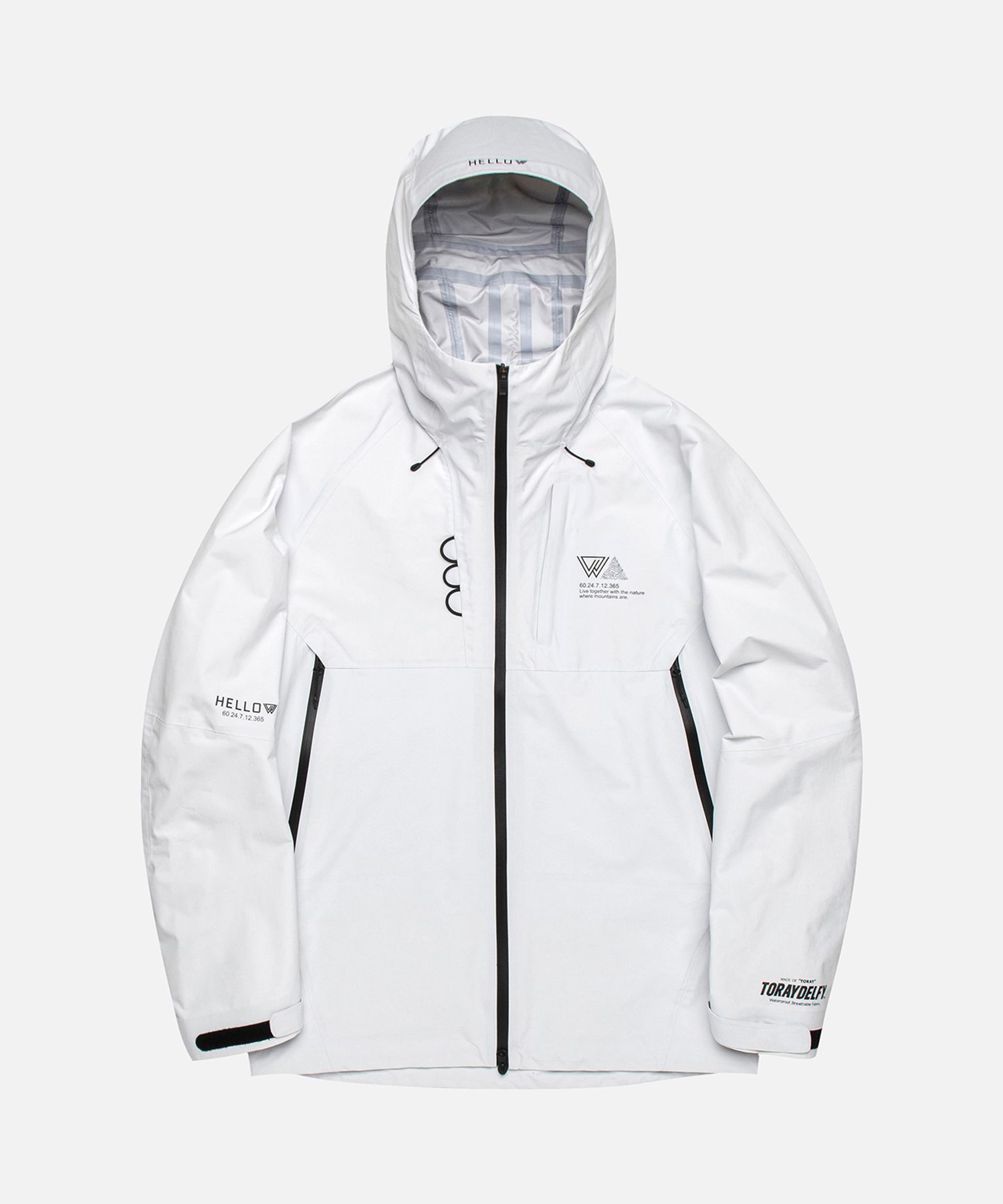MUSINSA | HELLOW 24 Aura 3L Jacket Ghost White