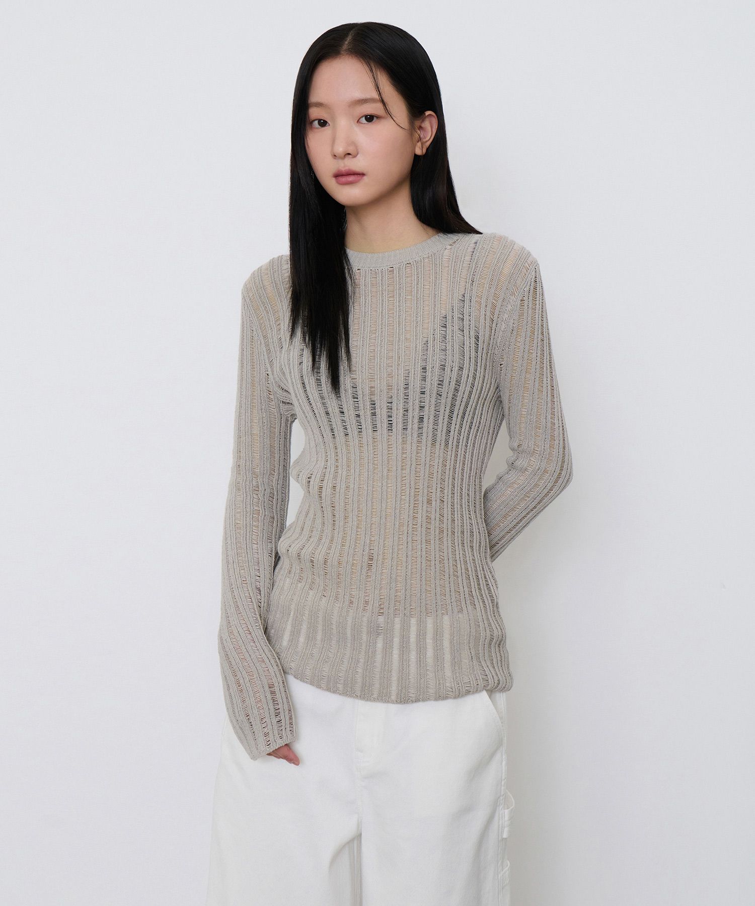 MUSINSA | MUSINSA STANDARD WOMAN Women's Flat Yarn Vertical Crochet ...