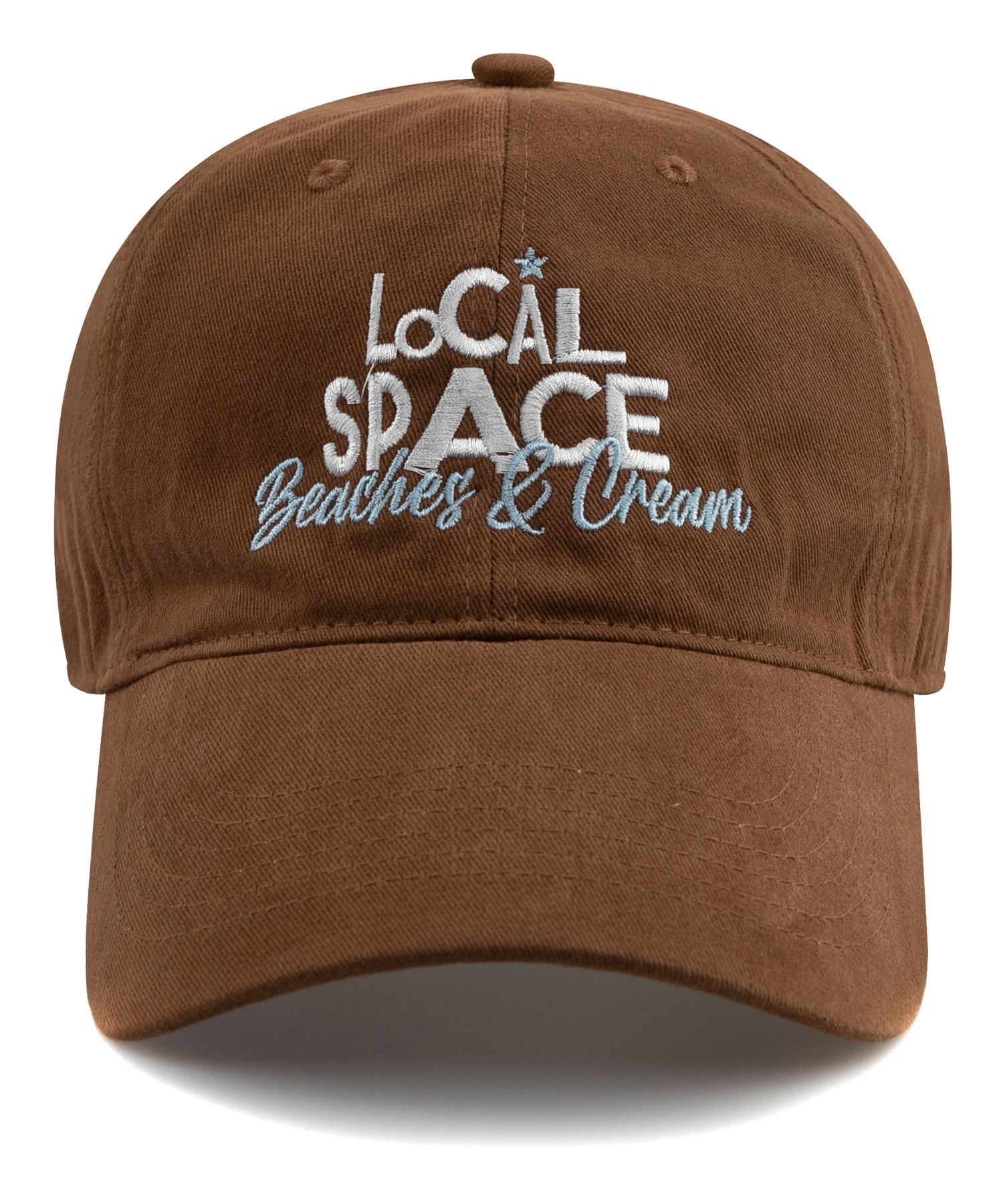 MUSINSA | BEACHESANDCREAM LOCAL SPACE COTTON BALL CAP-BEIGE