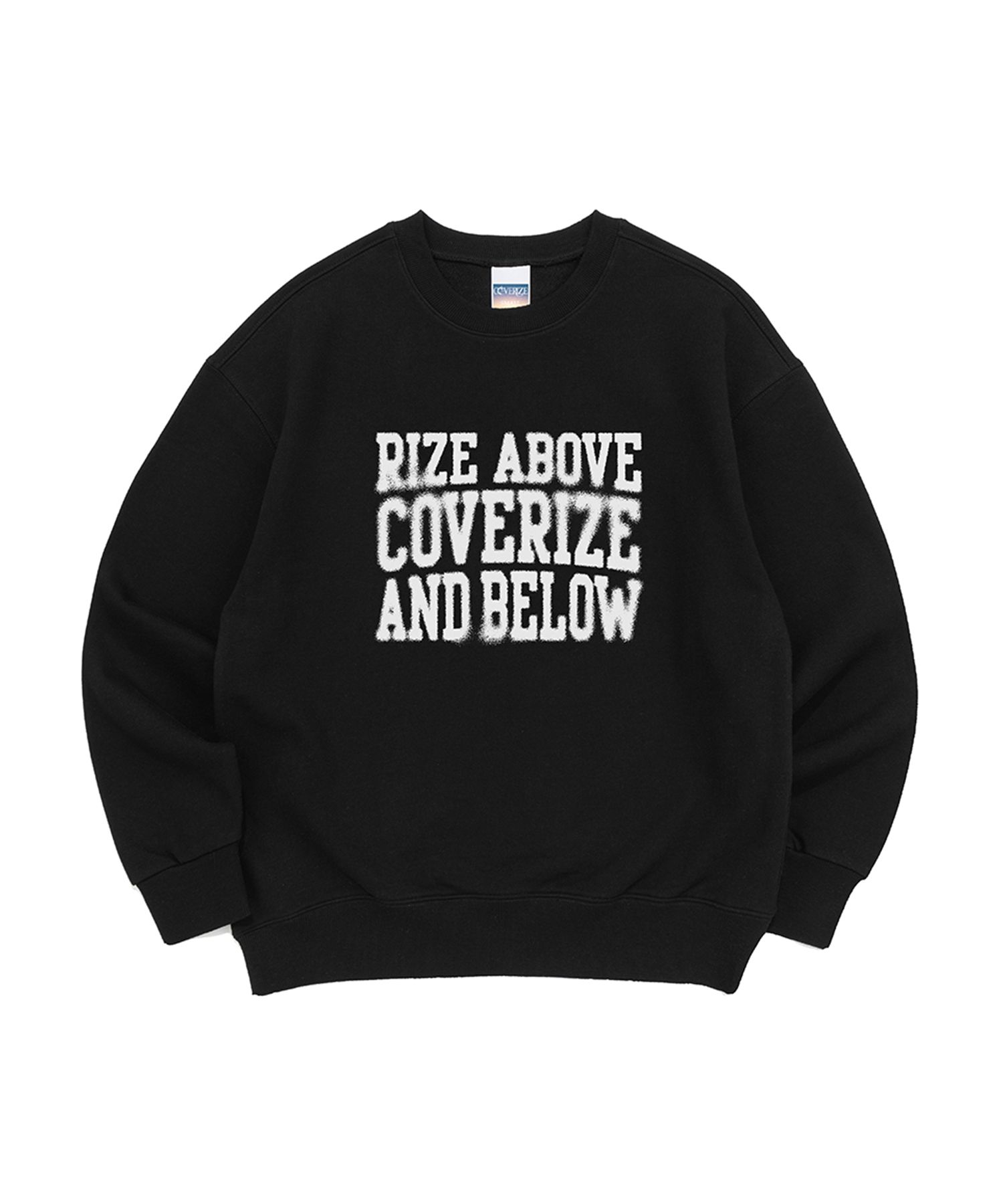 MUSINSA | COVERIZE BLUR SWEATSHIRTS (BLACK)