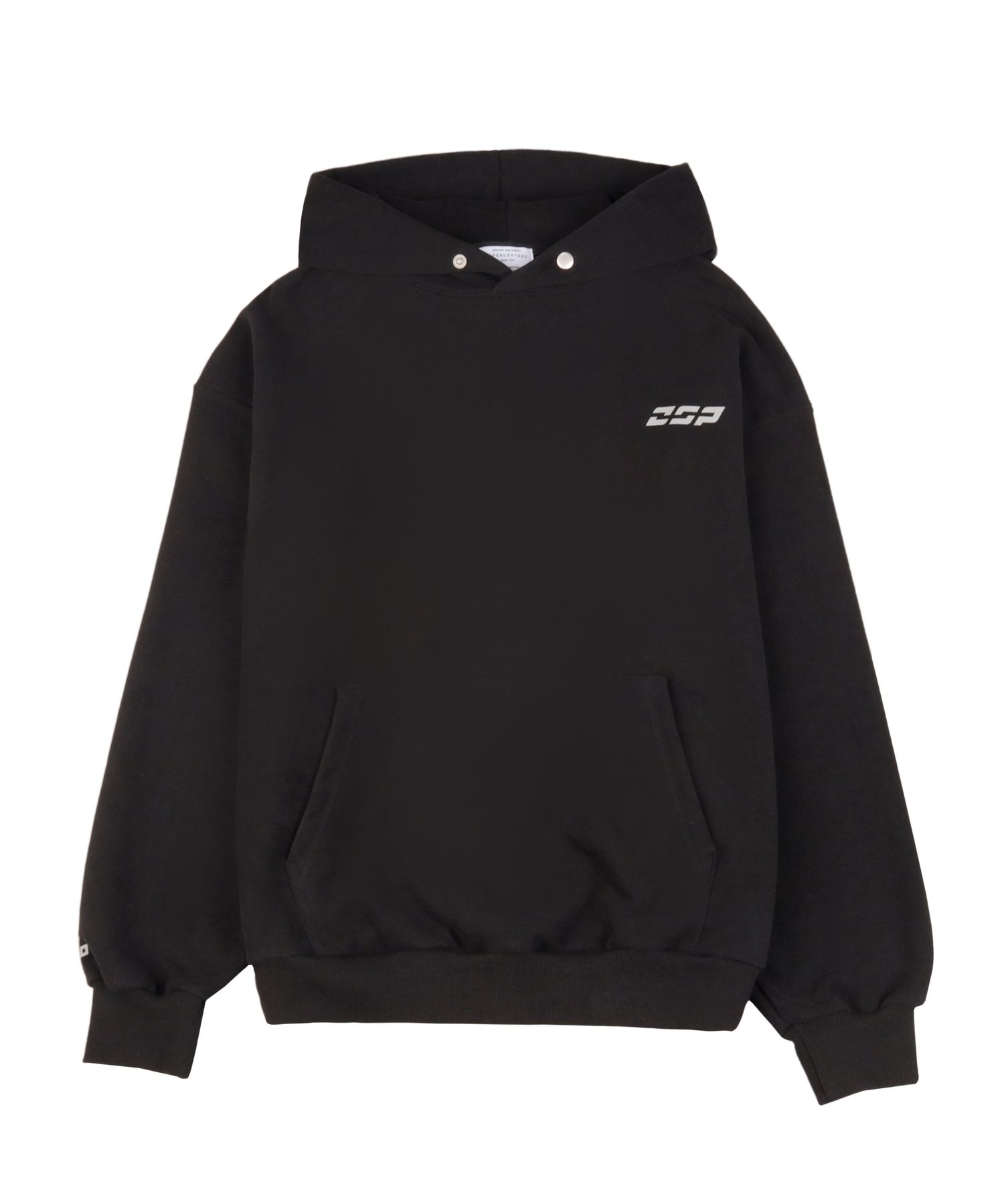 MUSINSA | 25PERCENTAGE Peach Fleece Sporty Logo Snap Button Hoodie ...