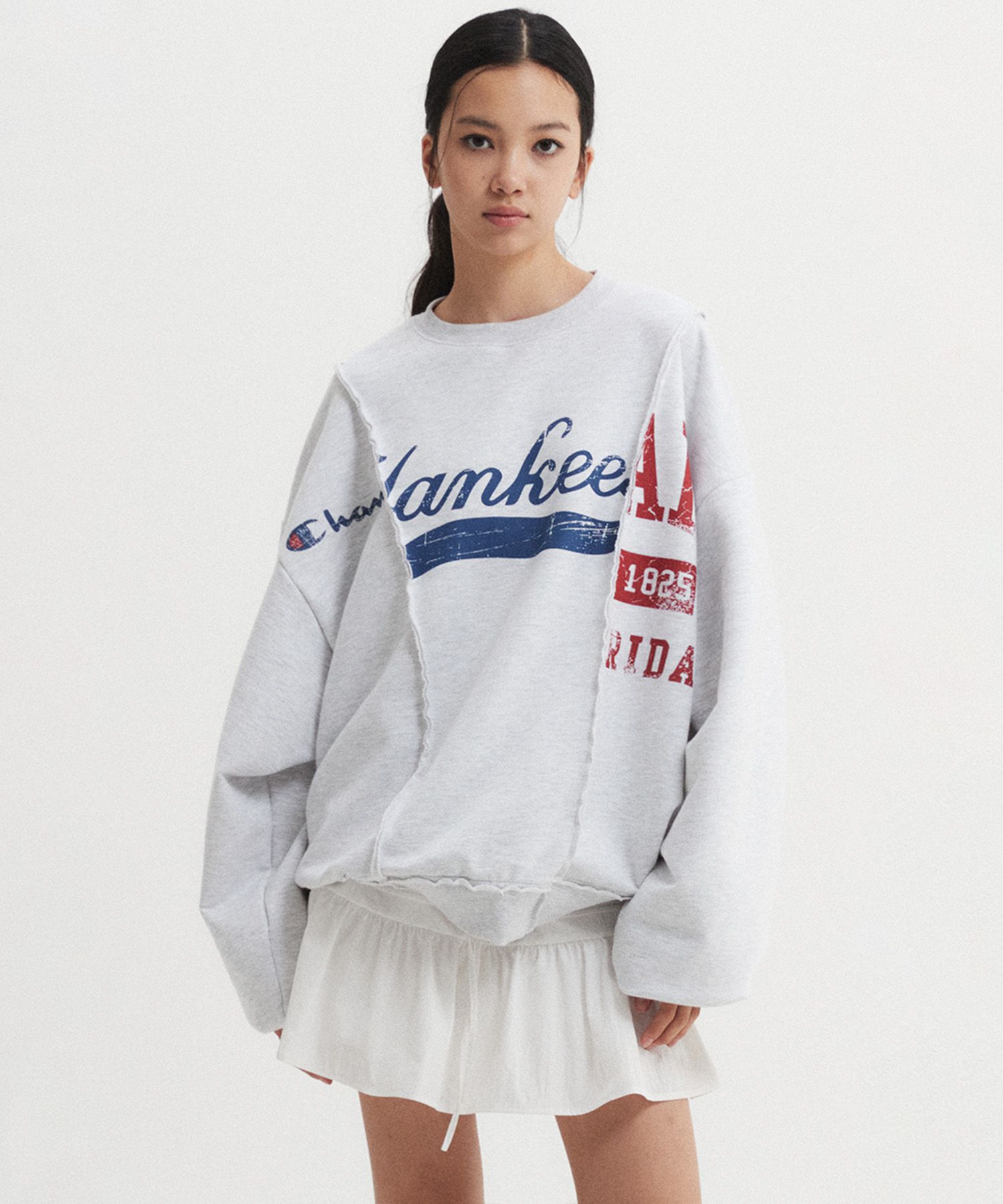 MUSINSA | DNSR WOMEN Reworked sweatshirt