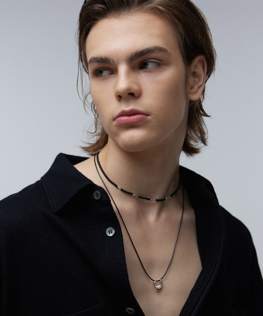 musinsa-hakkablacks-lucky-morse-code-necklace-black-silver-50cm