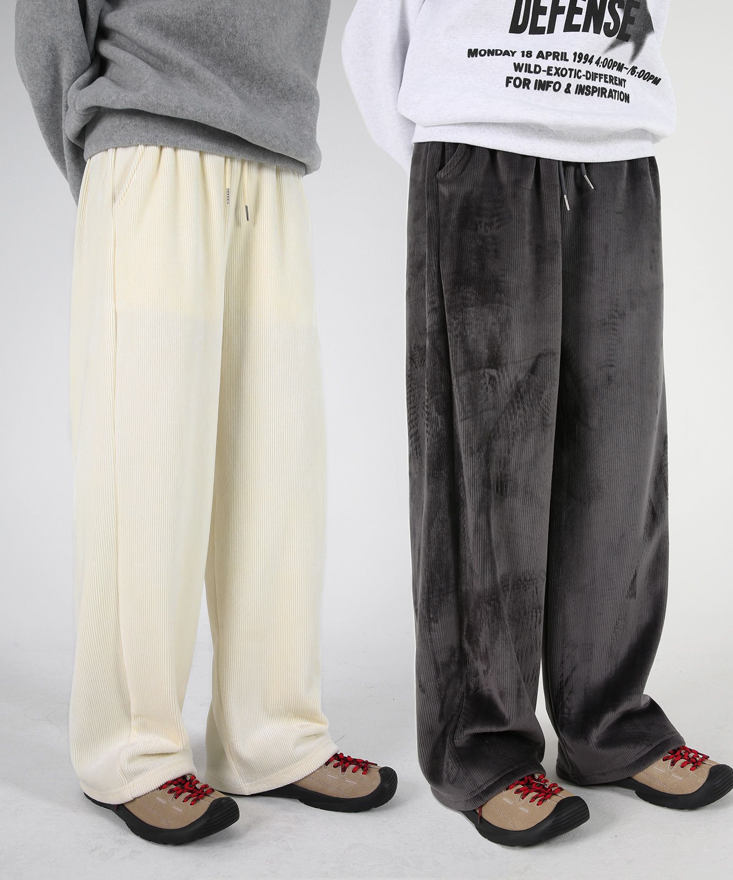 MUSINSA | UMM Women's fleece lined velvet golji short long pants 3COLOR