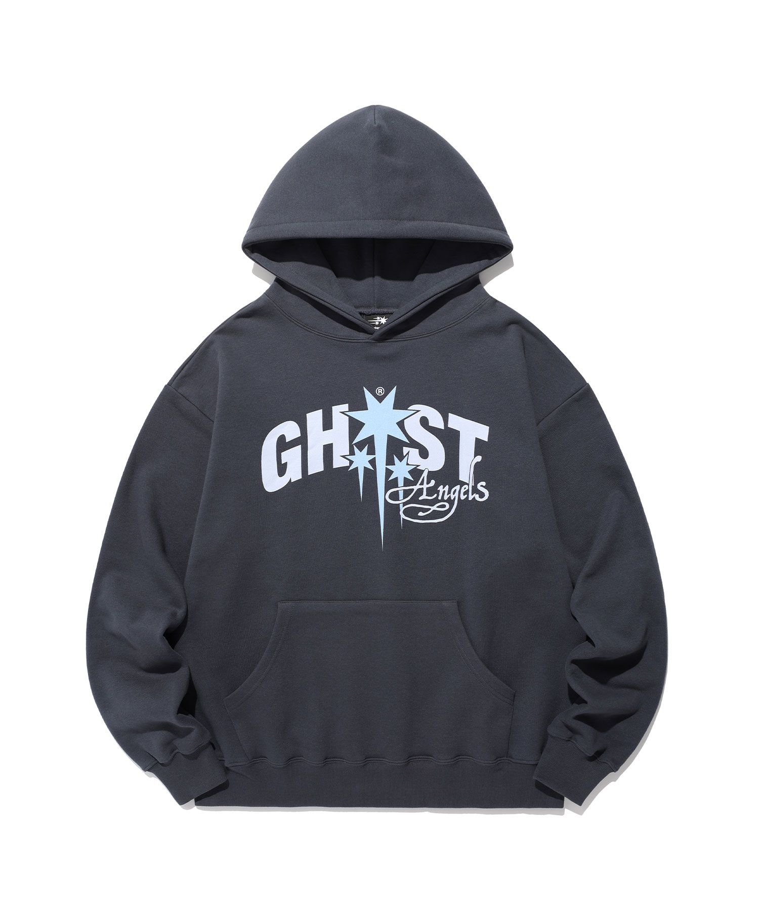 MUSINSA | NICE GHOST CLUB GHOST ANGELS HOODIE_CHARCOAL(NG2FSUM406A)