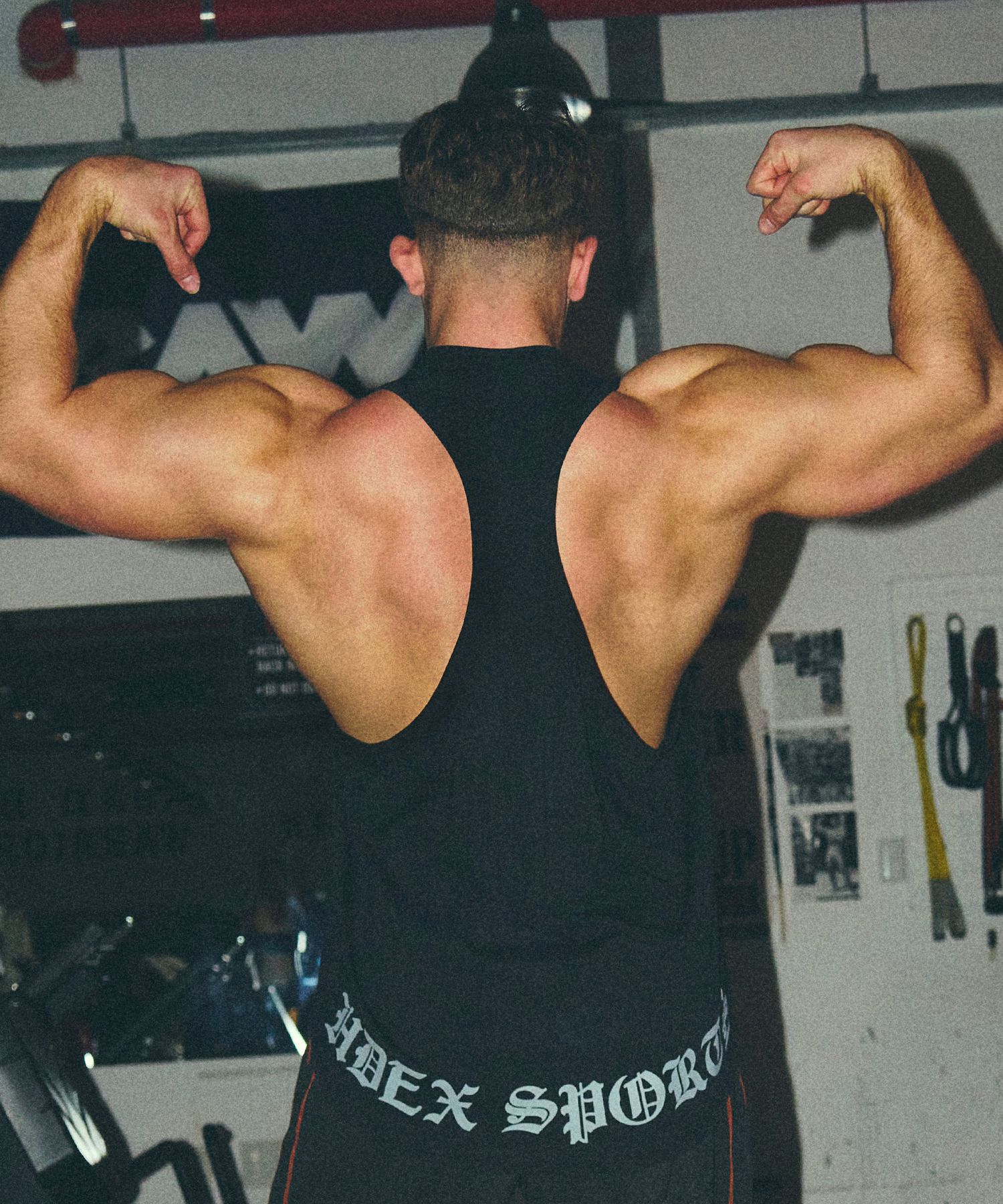 MUSINSA | HDEX Old English Back Logo Stringer (Black)