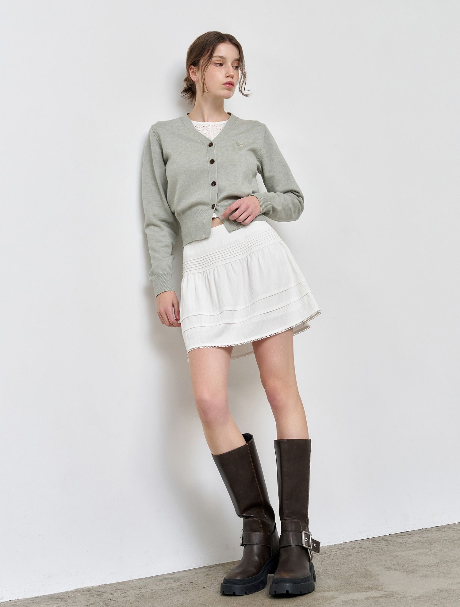 MUSINSA | GENERAL IDEA GNRL Essential Cardigan [MINT] / WBD3L04503