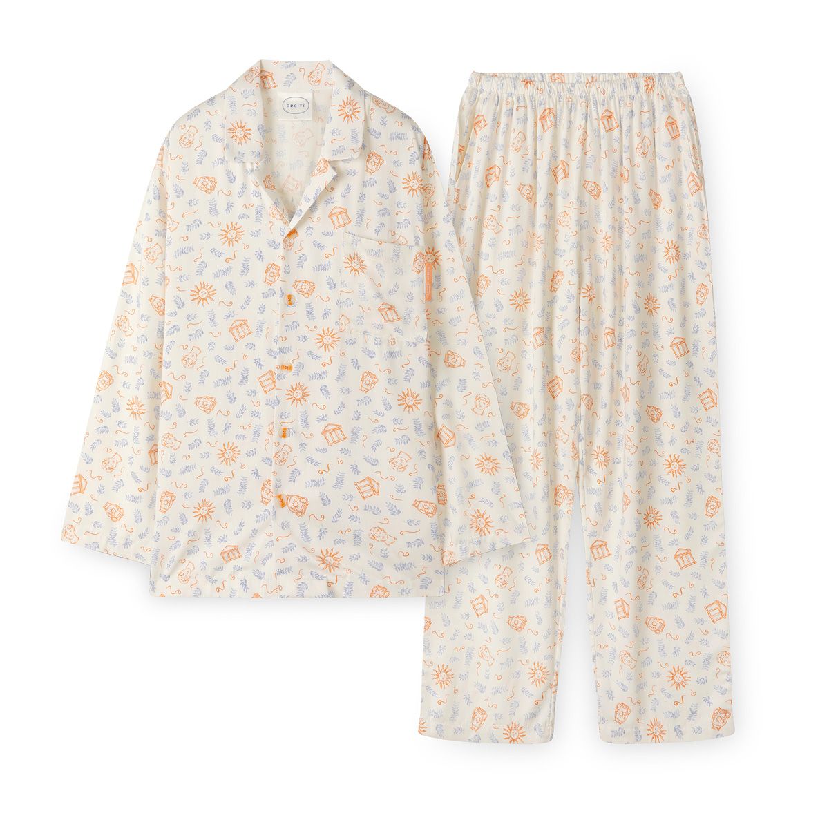 MUSINSA | ORCITE Men's F011 Roman Mythology Long Sleeve Top and Bottom