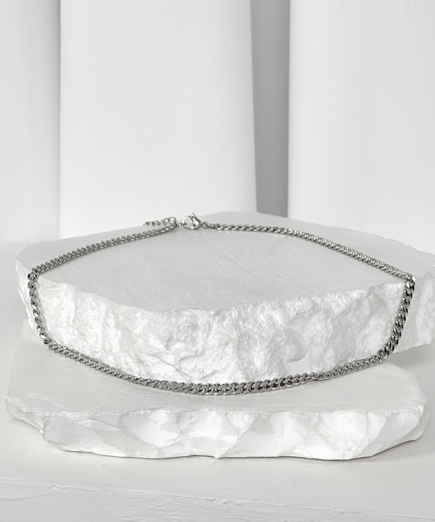 MUSINSA | BLESSED BULLET Classic Chain Necklace-Silver