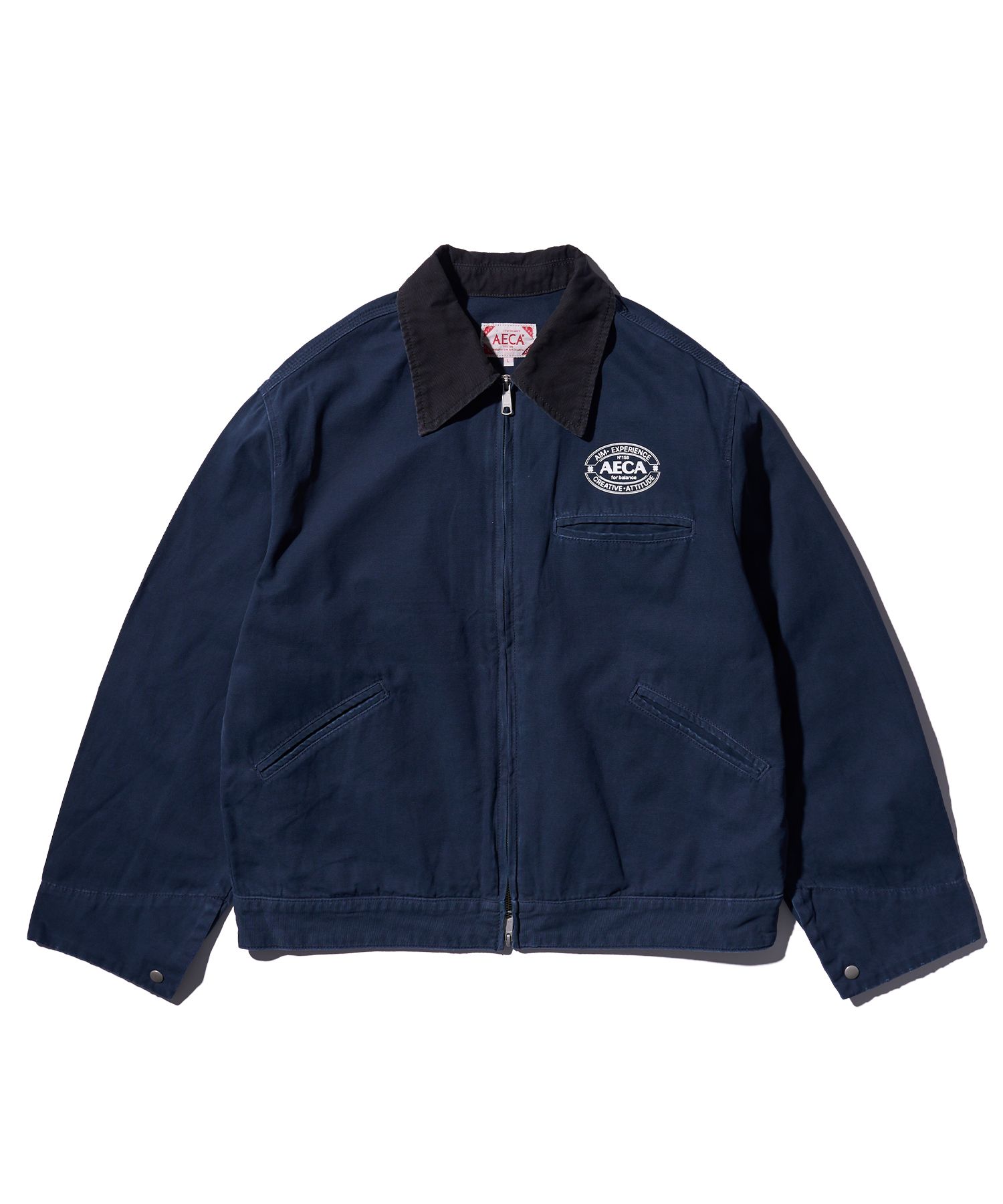 MUSINSA | AECA WHITE AECA VINTAGE CANVAS WORK JACKET-NAVY