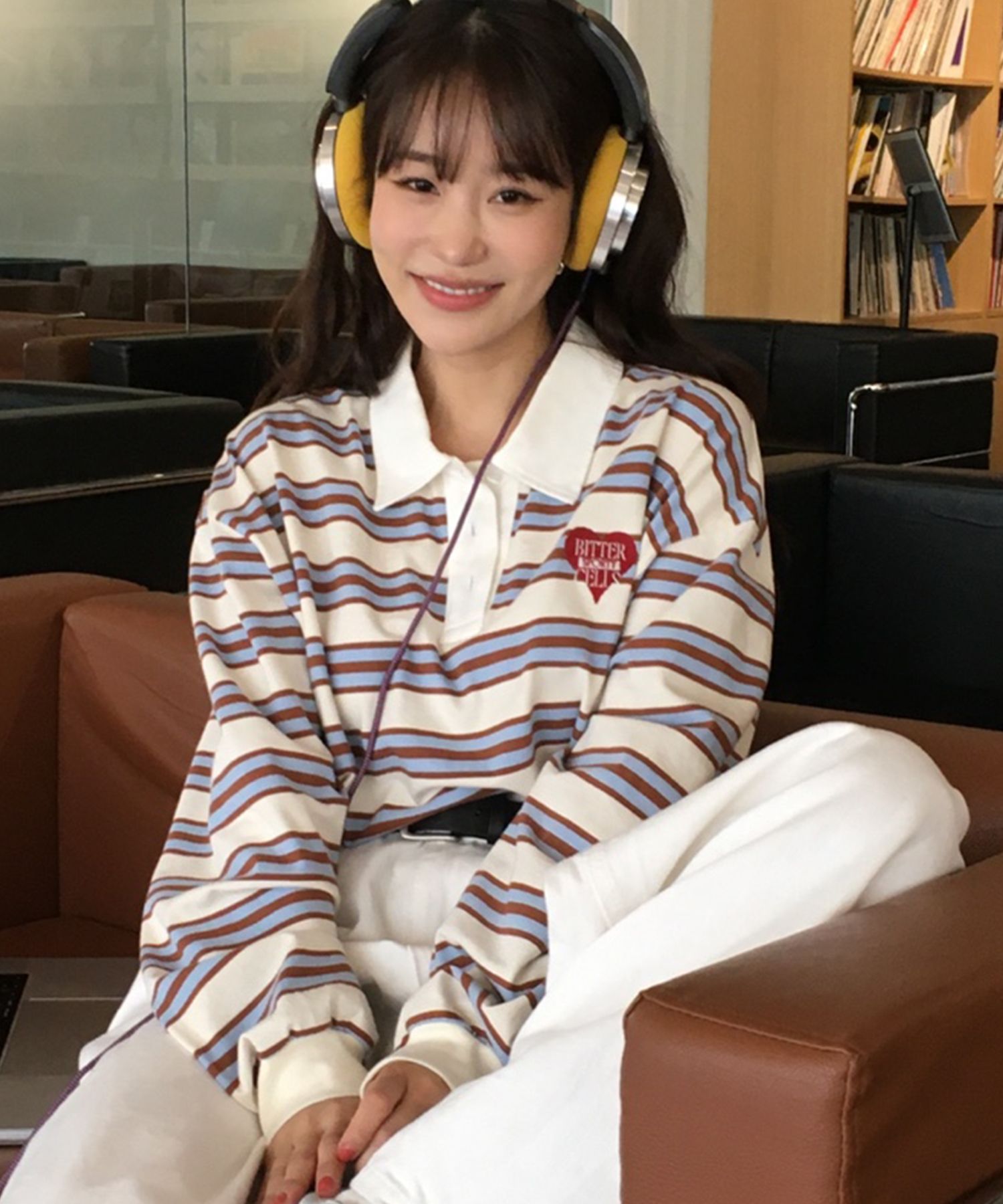 MUSINSA公式 | BITTERCELLS Union Stripe Collar Tee - 3 Colors