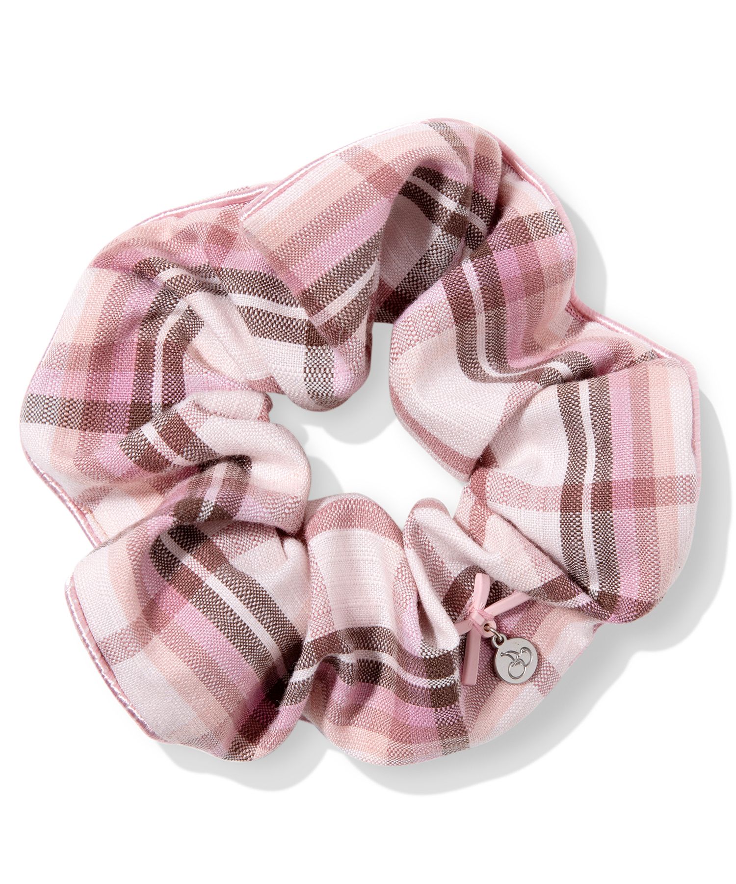 MUSINSA | KIRSH Cheek Check Hair Scrunchie [Pink]